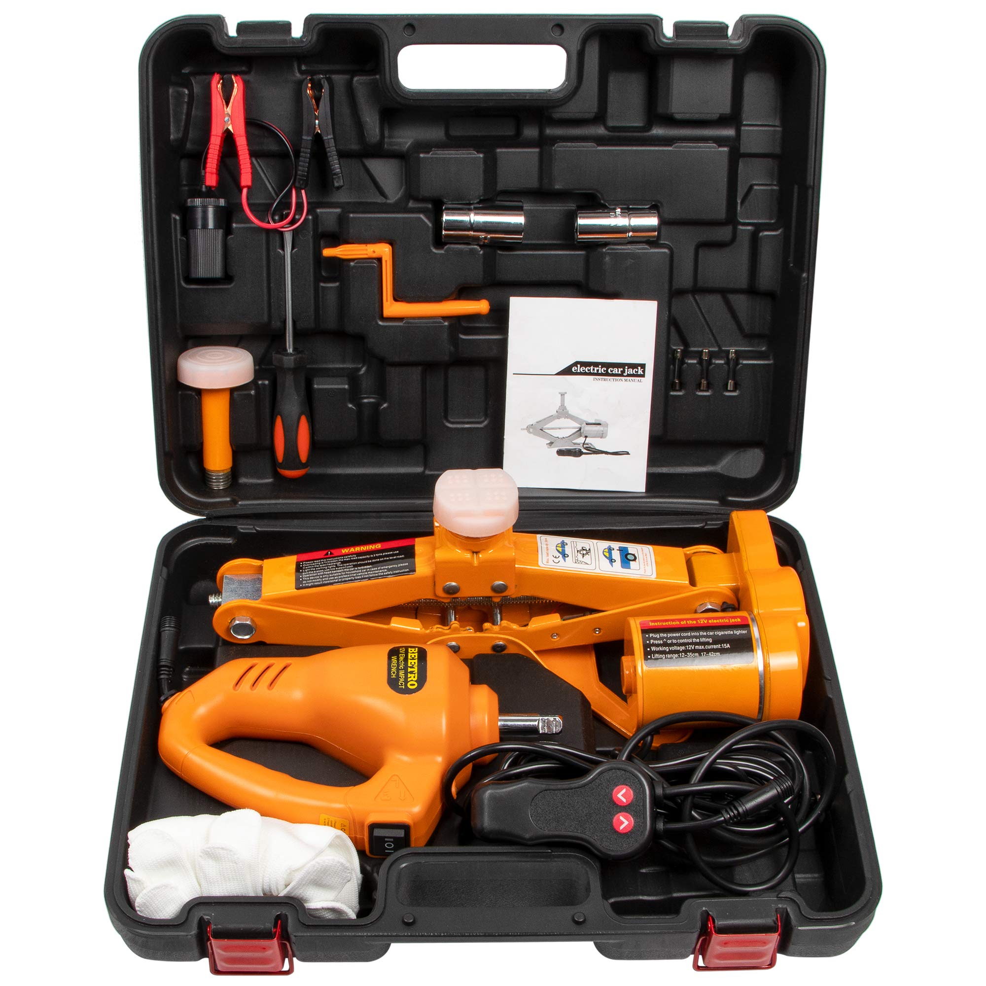 Buy BEETRO 3 TON Electric Car Jack 2 in 1 Electric Car Floor Jack with ...