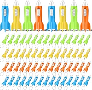 Amazon.com: HCEWSBFD 200 PCS Helicopter Mini Flashlight Keychain,Rocket ...
