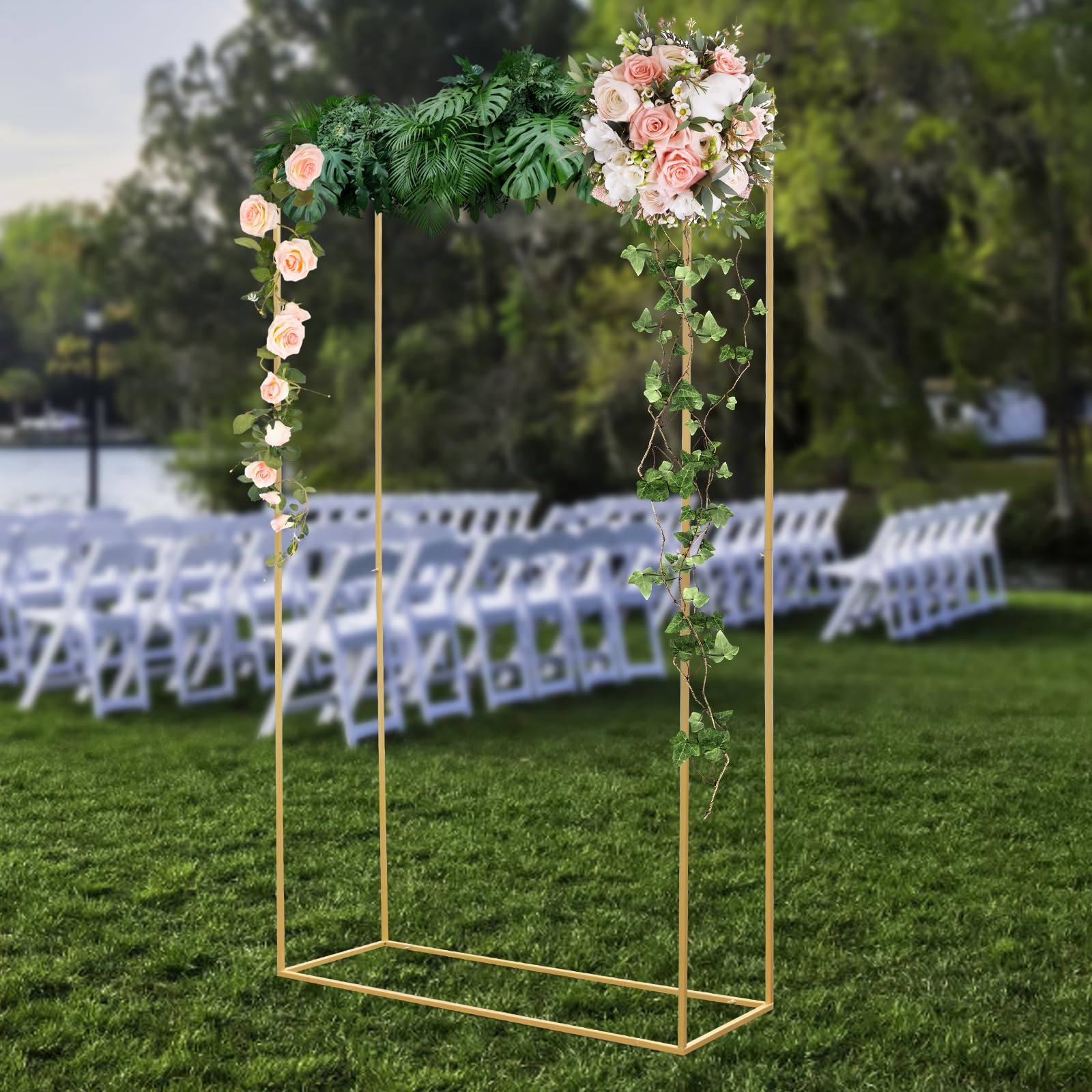 Geometric Wedding Backdrop Hexagon Geometric Wedding Arbor Arch With