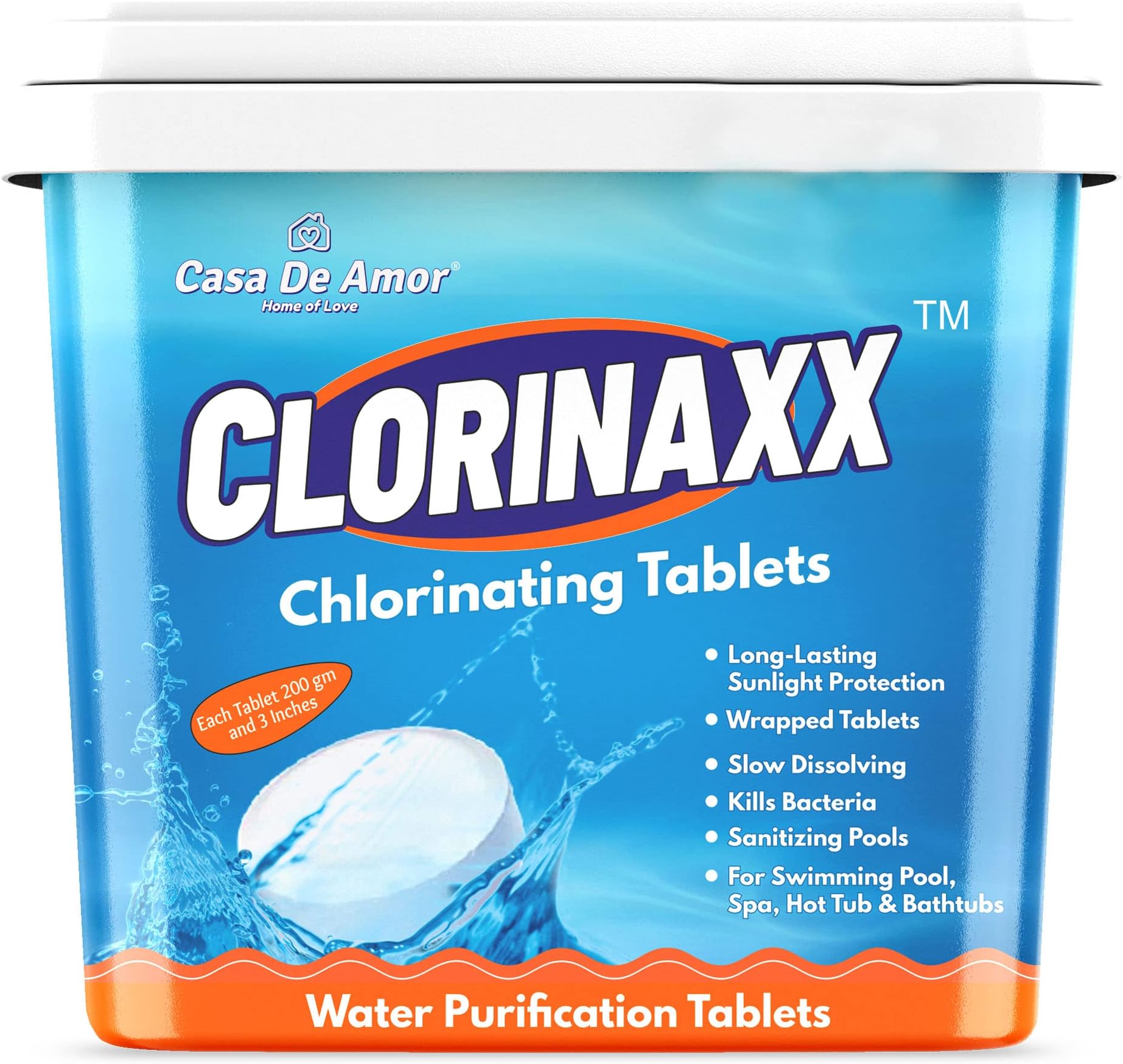 Swimming Pool Water Purifier Dose Chlorine TCCA 90 granules TCCA90 ...