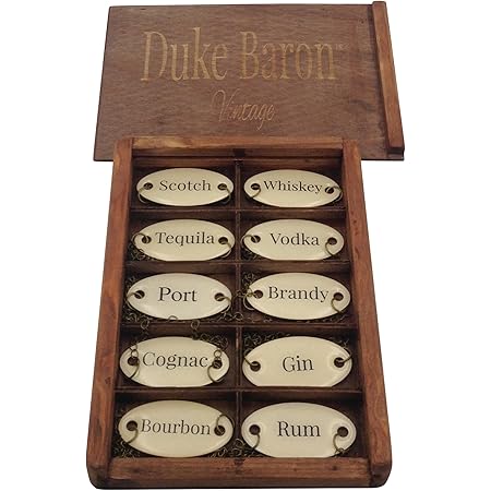 Amazon.com | Amlong Plus Deluxe Set of Liquor Tags for Bottles or ...