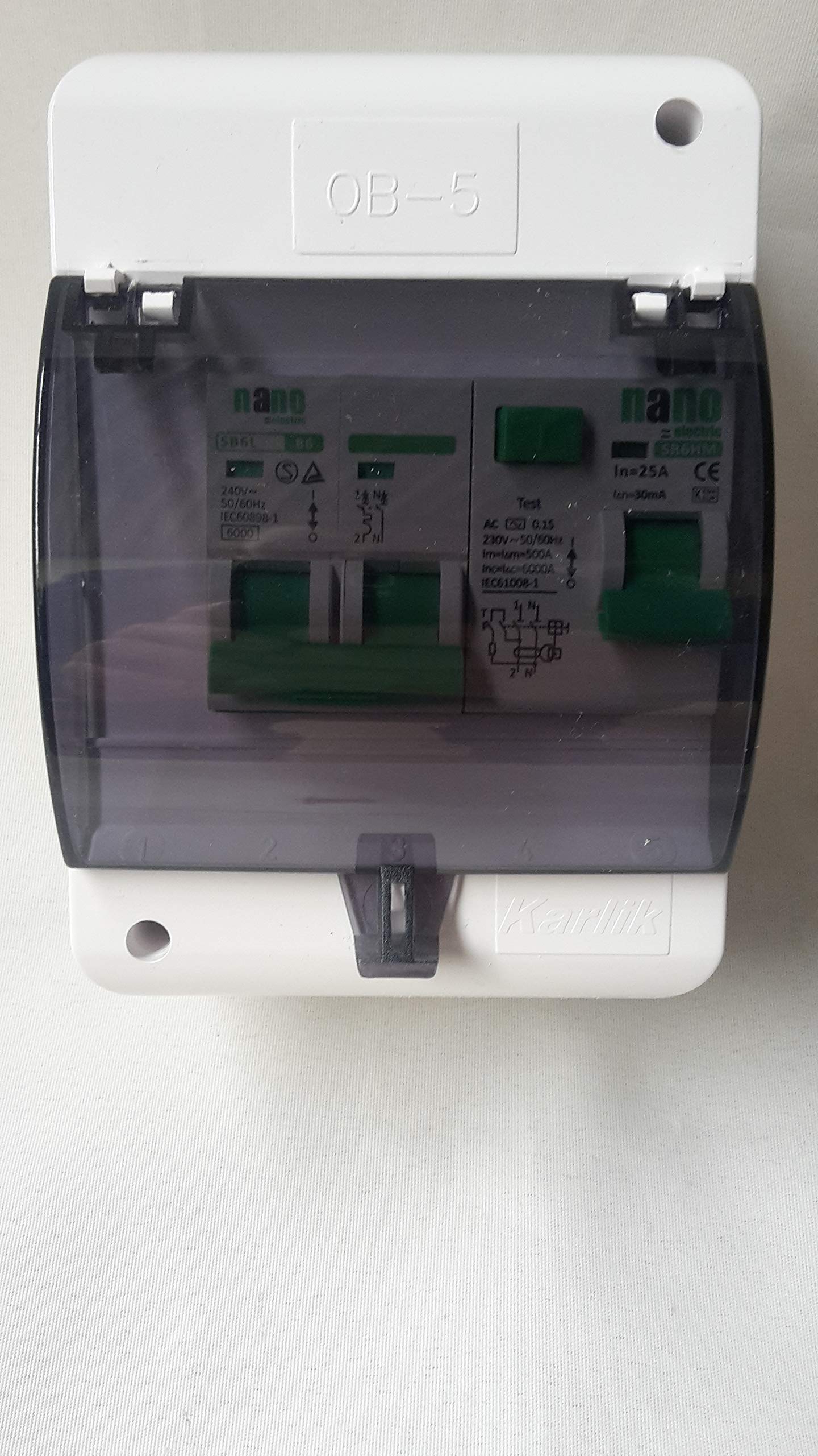 Buy Caravan Campervan one Way Mini Consumer Unit RCD and Double Pole ...