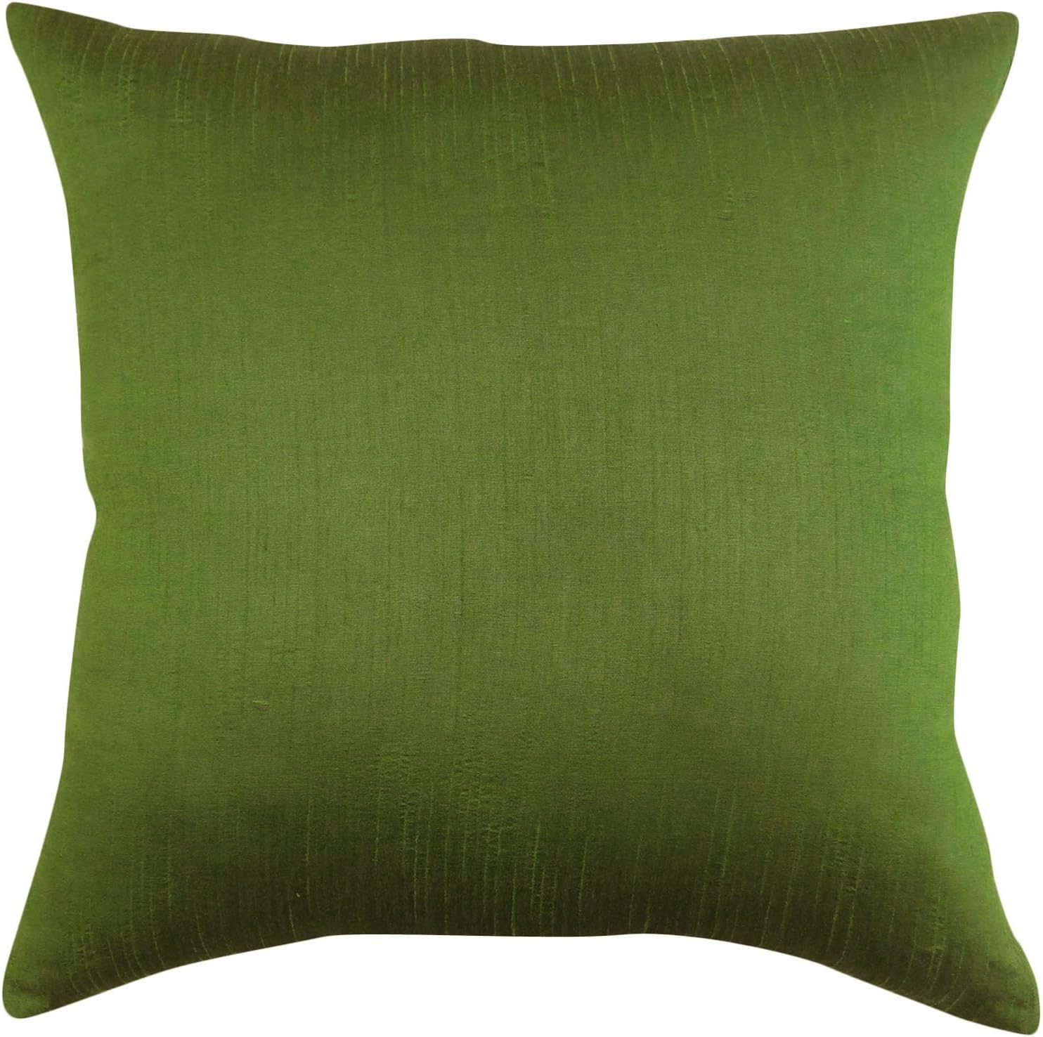 Amazon YUGA Home Decor Cushion Dupion Silk Solid Green Pillow amazon-yuga-home-decor-cushion-dupion-silk-solid-green-pillow