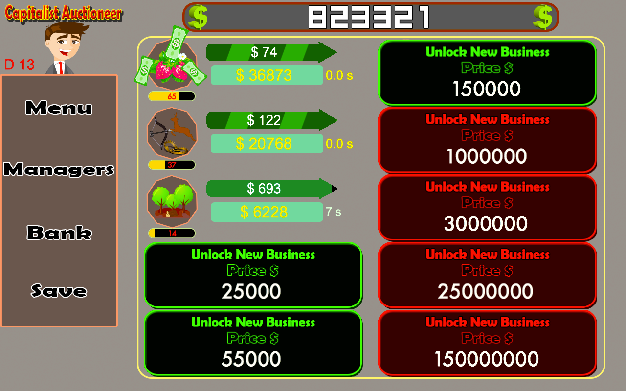 Capitalist Auctioneer Idle clicker - App on Amazon Appstore