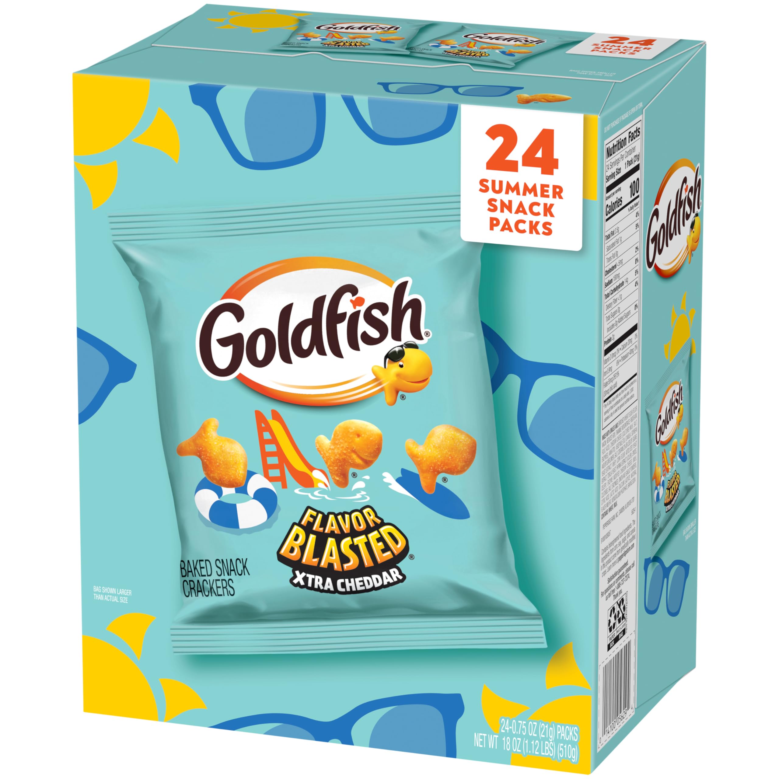 Snapklik.com : Goldfish Flavor Blasted Xtra Cheddar Cheese Crackers