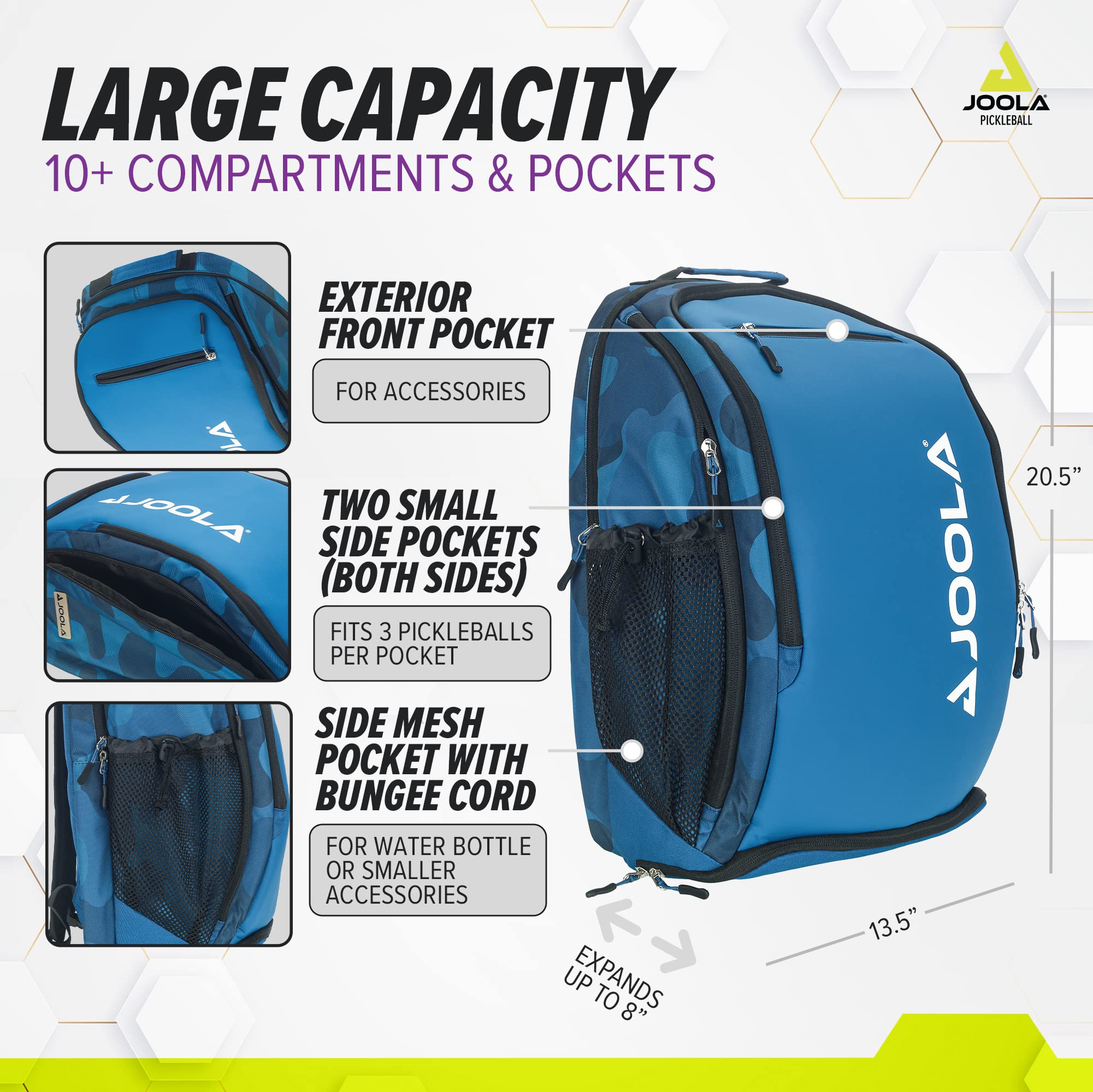 Snapklik.com : JOOLA Pickleball Bag - Vision II Deluxe Pickleball ...