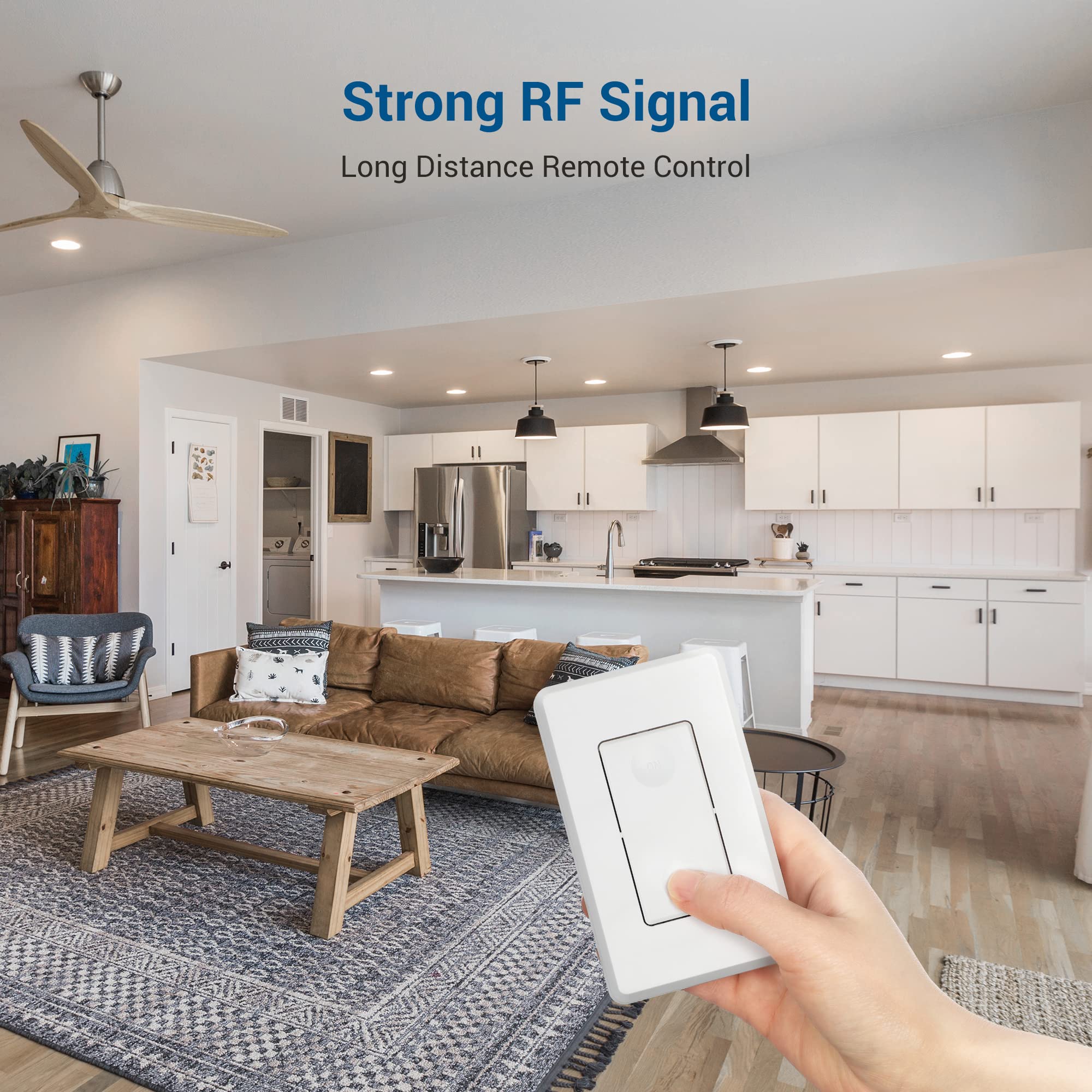 Snapklik.com : Wireless Light Switch And Receiver Kit, No in-Wall ...