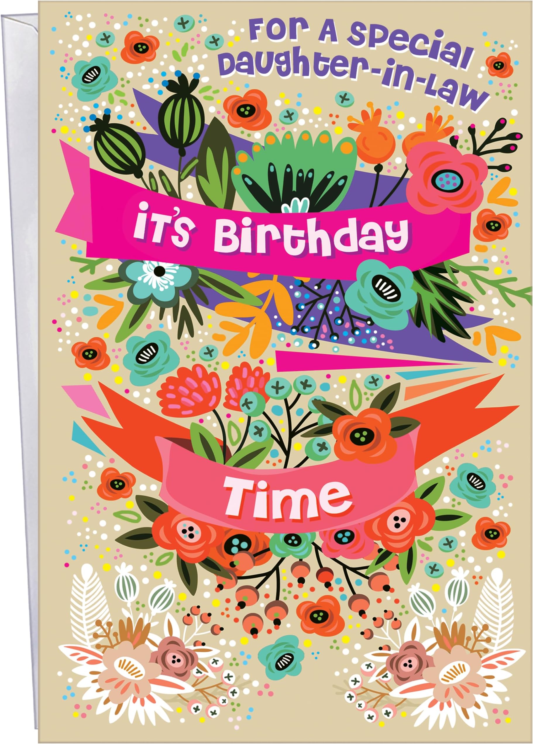 Amazon.com : Chuck's Card-O-Rama - Daughter-in-Law Birthday Card - MADE ...