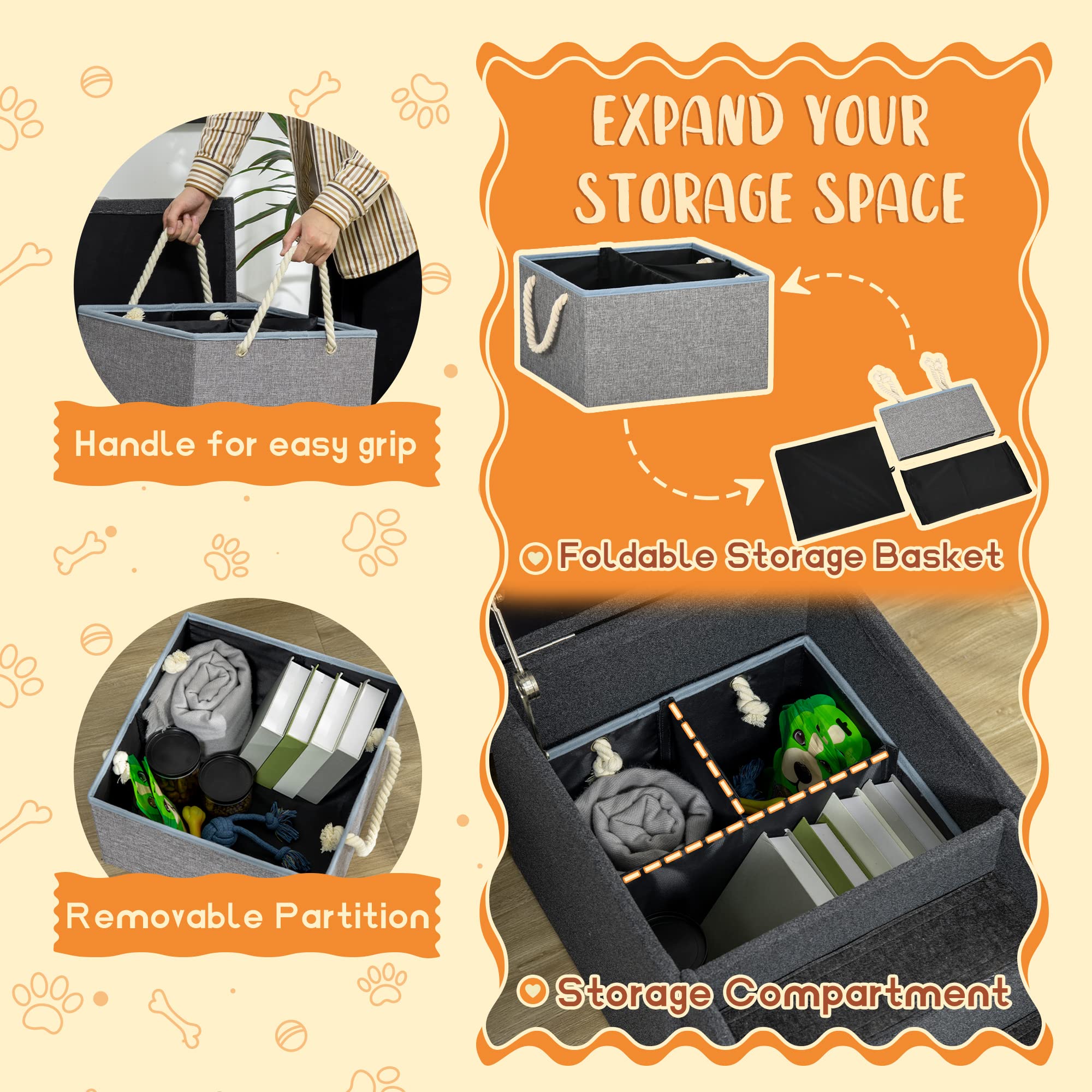 Snapklik.com : 2-in-1 Cat & Dog Steps For Bed, Living Room Storage ...