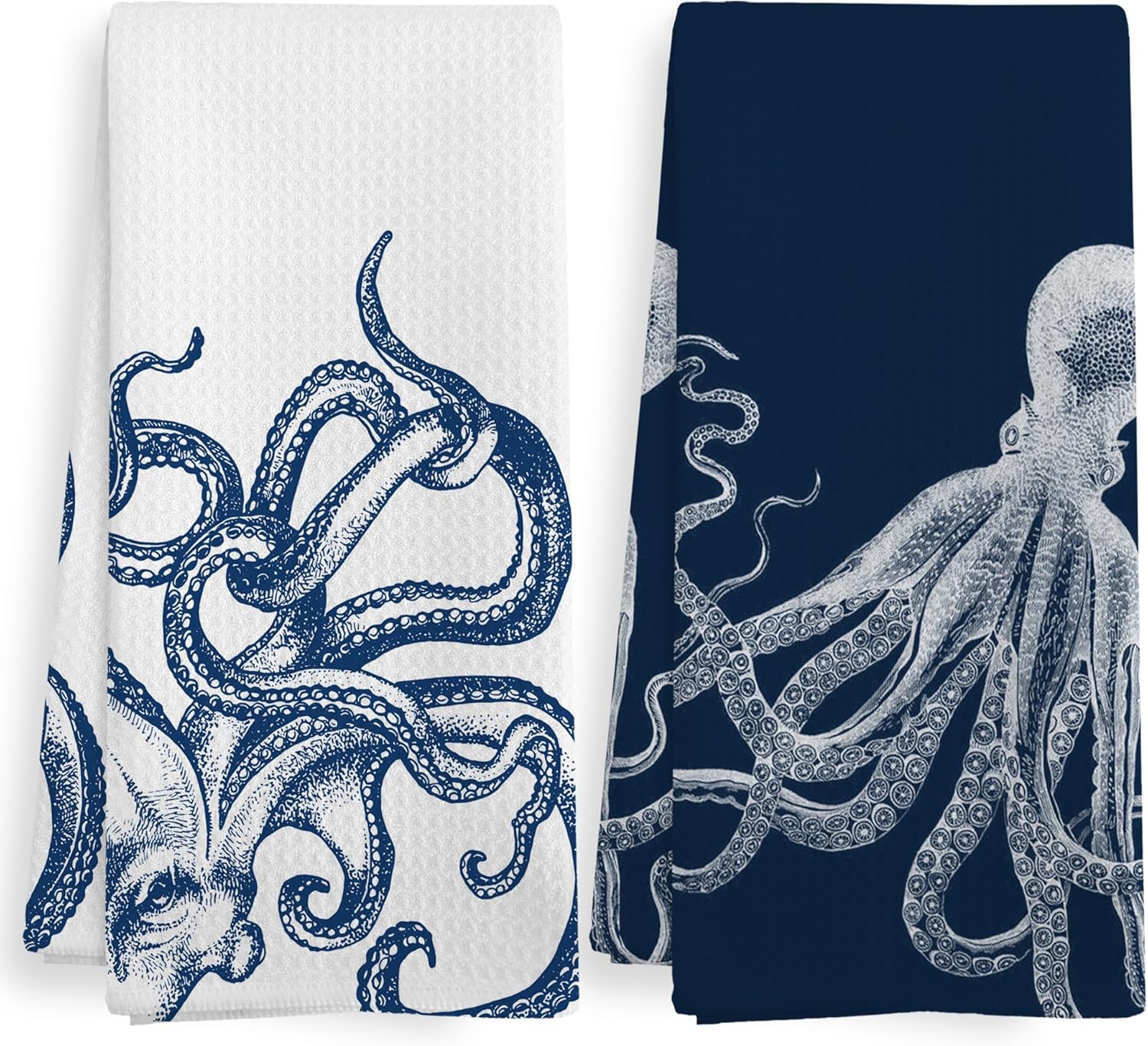 Amazon.com: XNXLDYLH Coastal Octopus Beach Decor Dish Hand Tea Towels ...