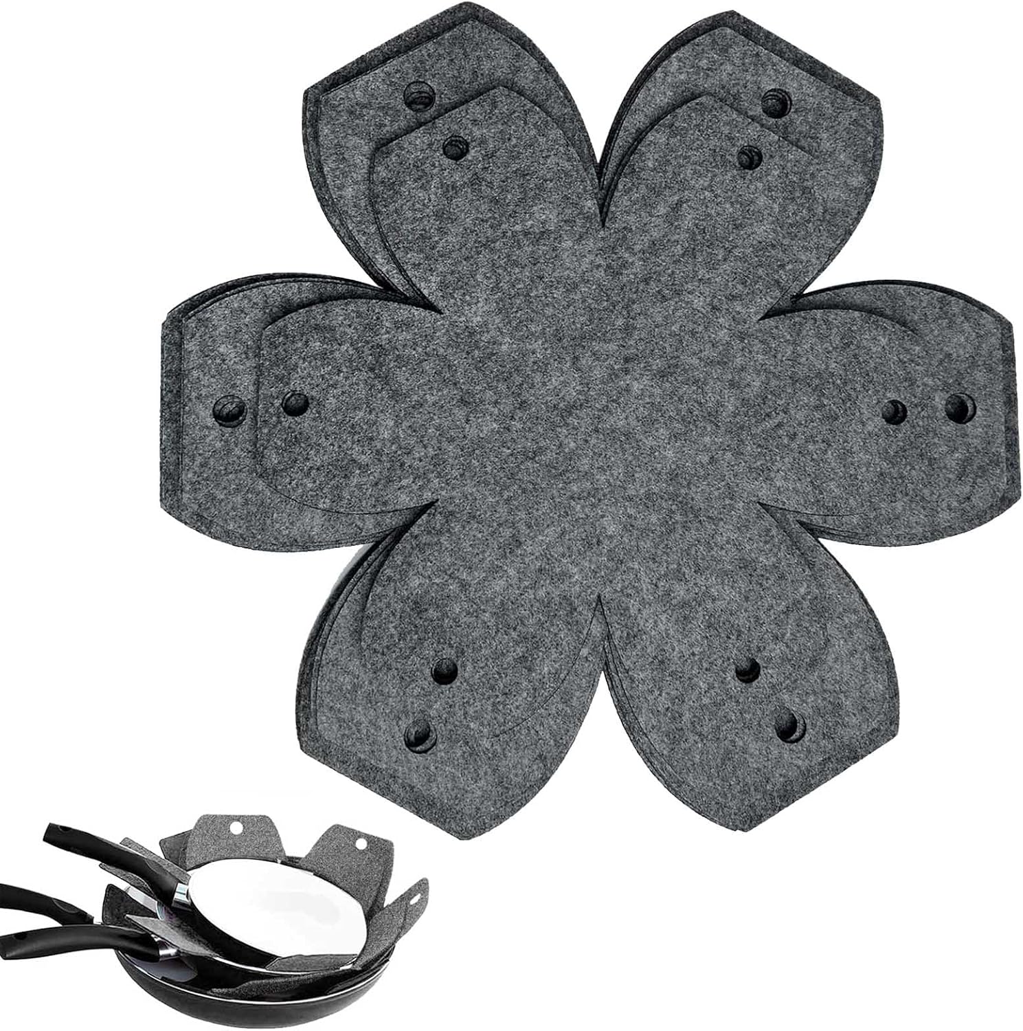 Amazon.com: Pot and Pan Protectors, Set of 6 and 3 Different Size, Pot ...