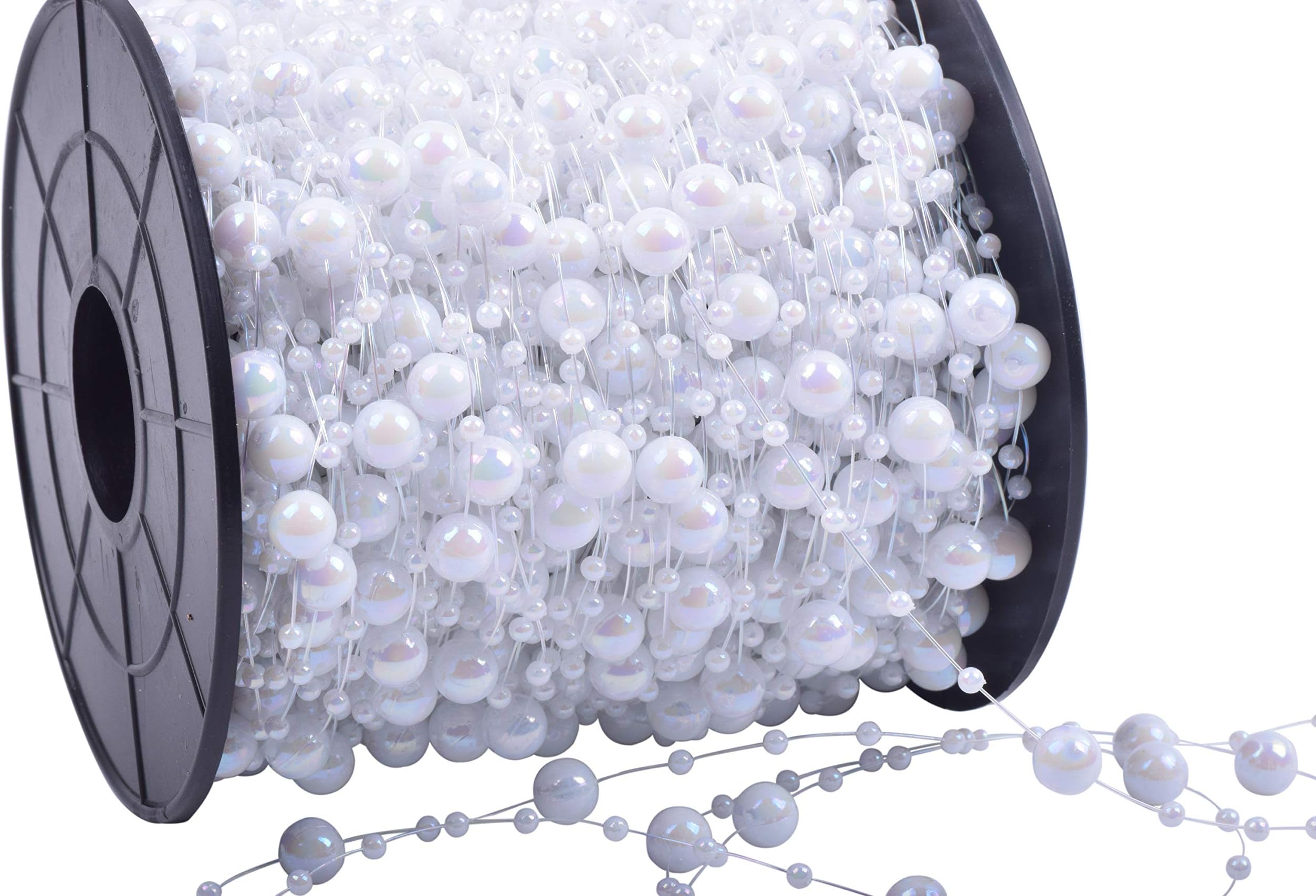 Amazon.com: Bingcute 100 Feet Fishing Line Artificial Pearls String ...