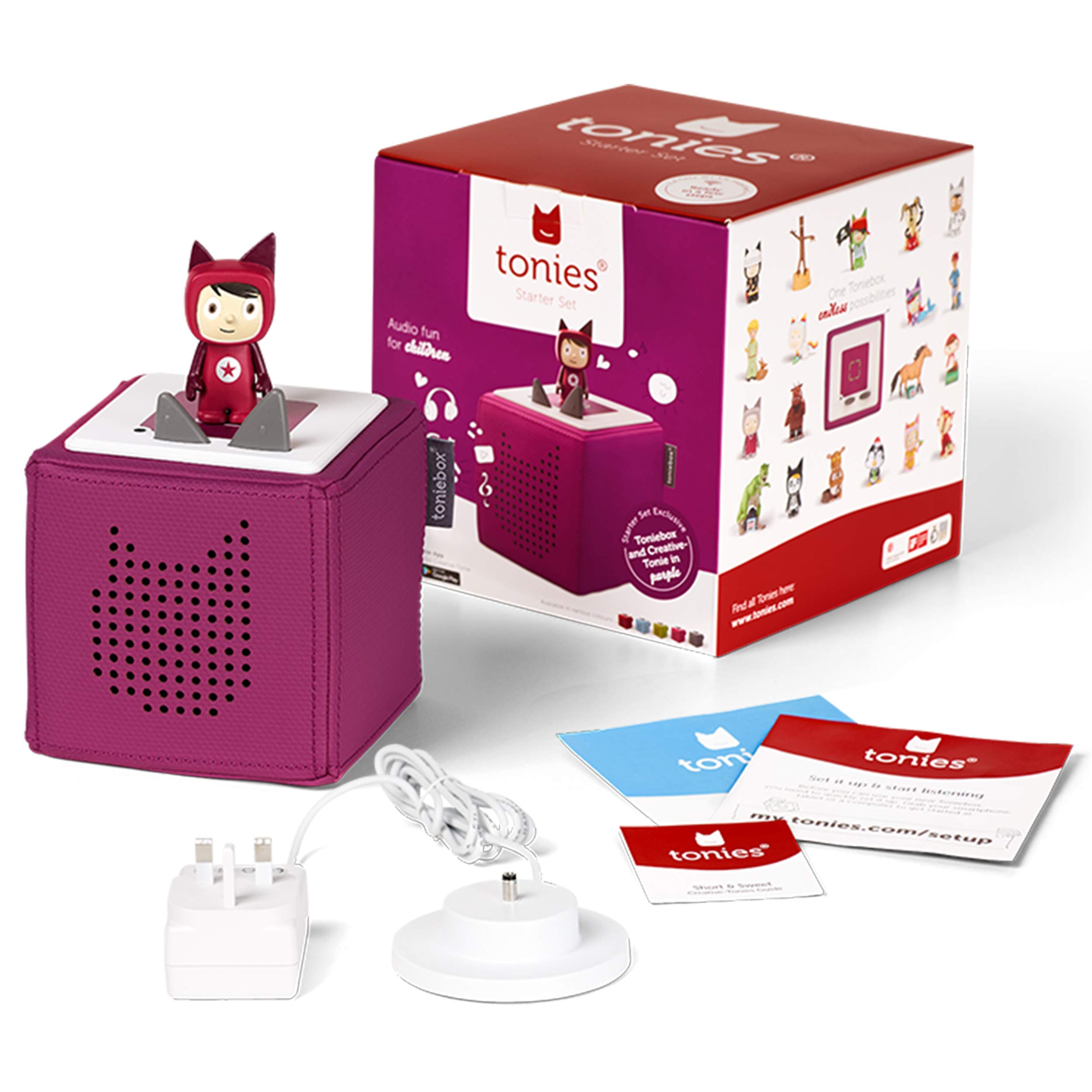 tonies Toniebox Starter Set Bundle Incl. 1 Creative 3 Characters: The ...