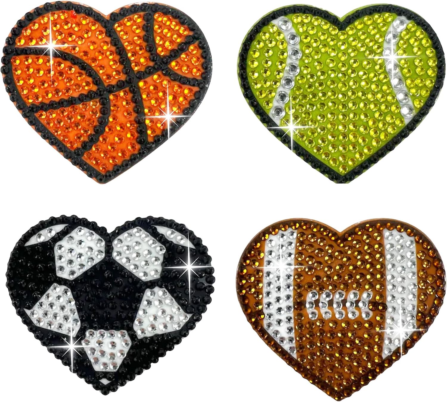 Amazon.com: StickerBeans® Rhinestone Stickers - Sporty Sticker Pack, 2 ...