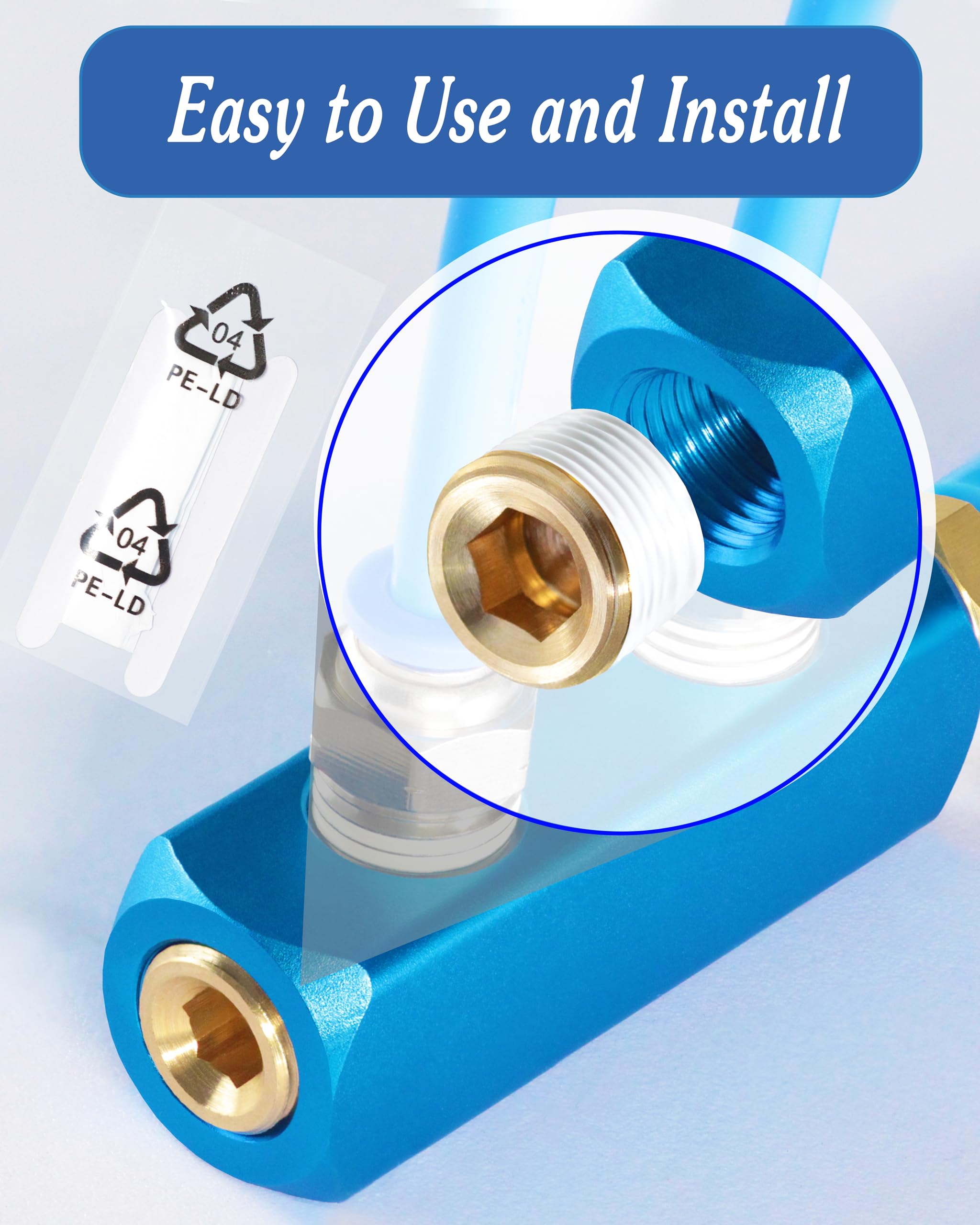 Snapklik.com : MSAEIQUN Brass Hex Plug 1/2" NPT Male Pipe Fitting ...