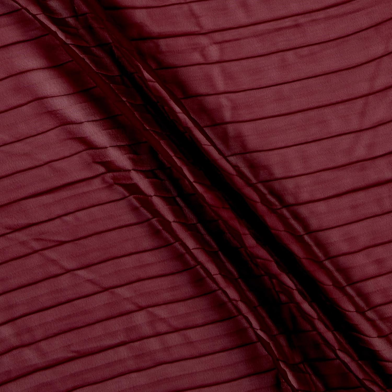 Amazon.com: Pleated Chiffon Burgundy, Fabric by the Yard