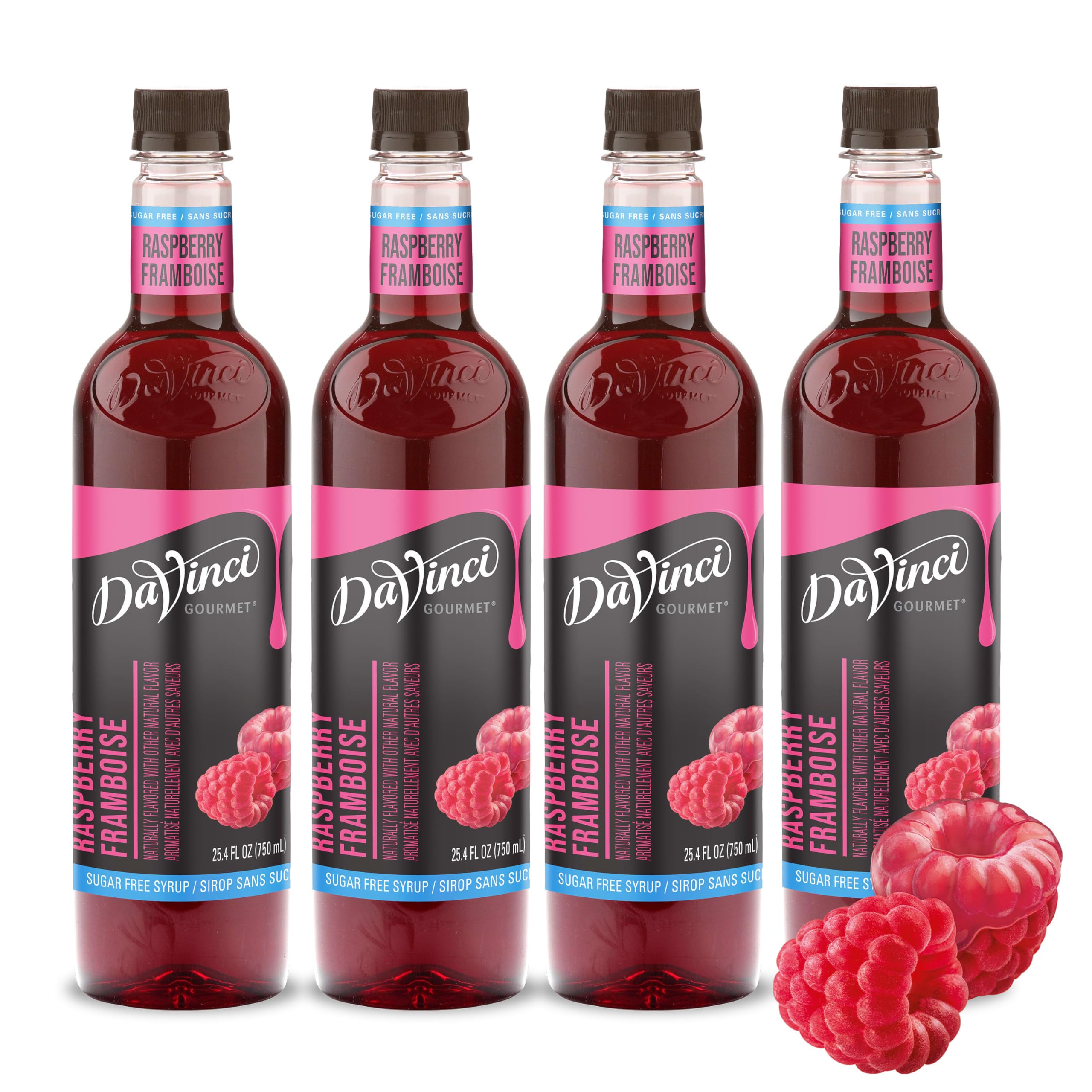 Amazon.com: DaVinci Gourmet Sugar-Free Raspberry Syrup, 25.4 Fluid ...
