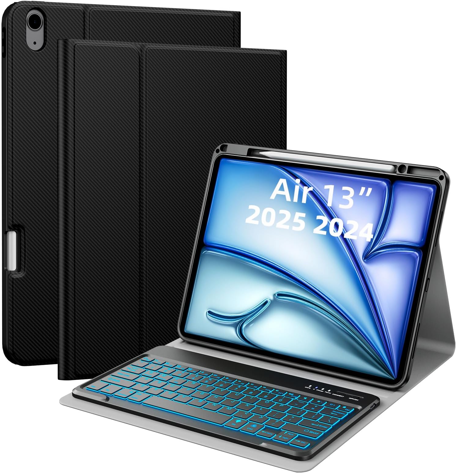 Logitech Combo Touch iPad Air 13-inch (M2 & M3)(2024 & 2025) Keyboard ...