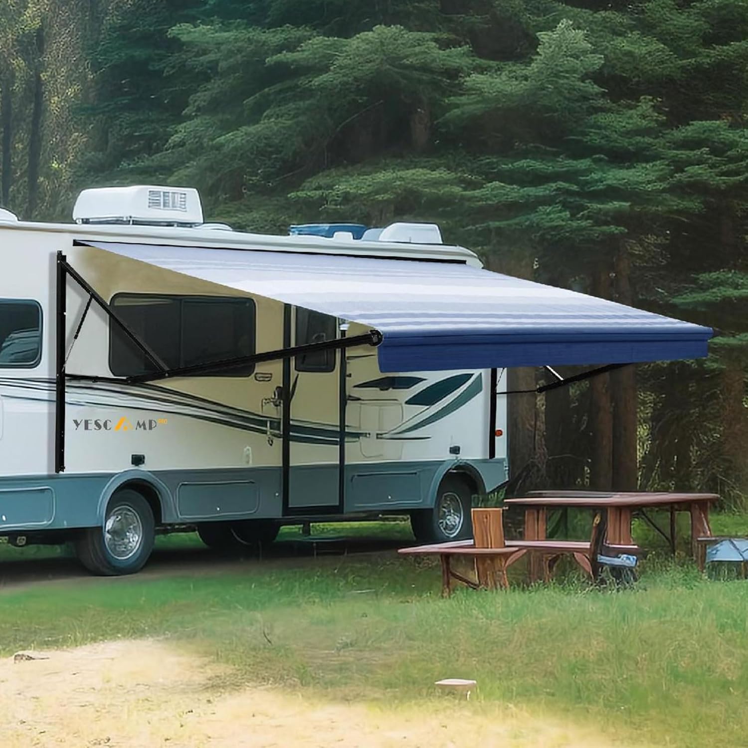 Amazon.com: YESCAMP Motorized RV Awning Complete Kit Retractable ...