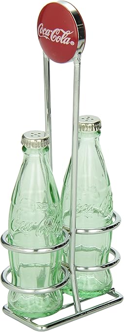 TableCraft Products Salt and Pepper Shaker Set with Chrome Plated Metal ...