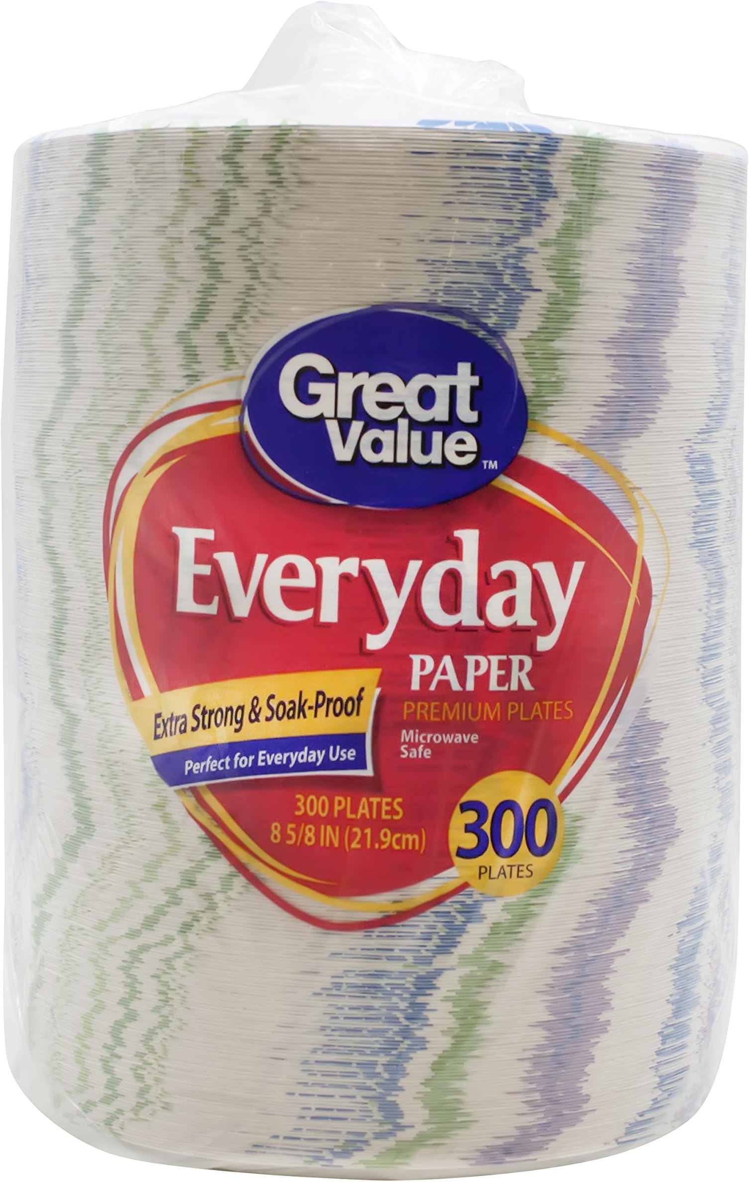 Amazon.com: Great Value Everyday Premium Paper Plates, 8 5/8", 300 ...