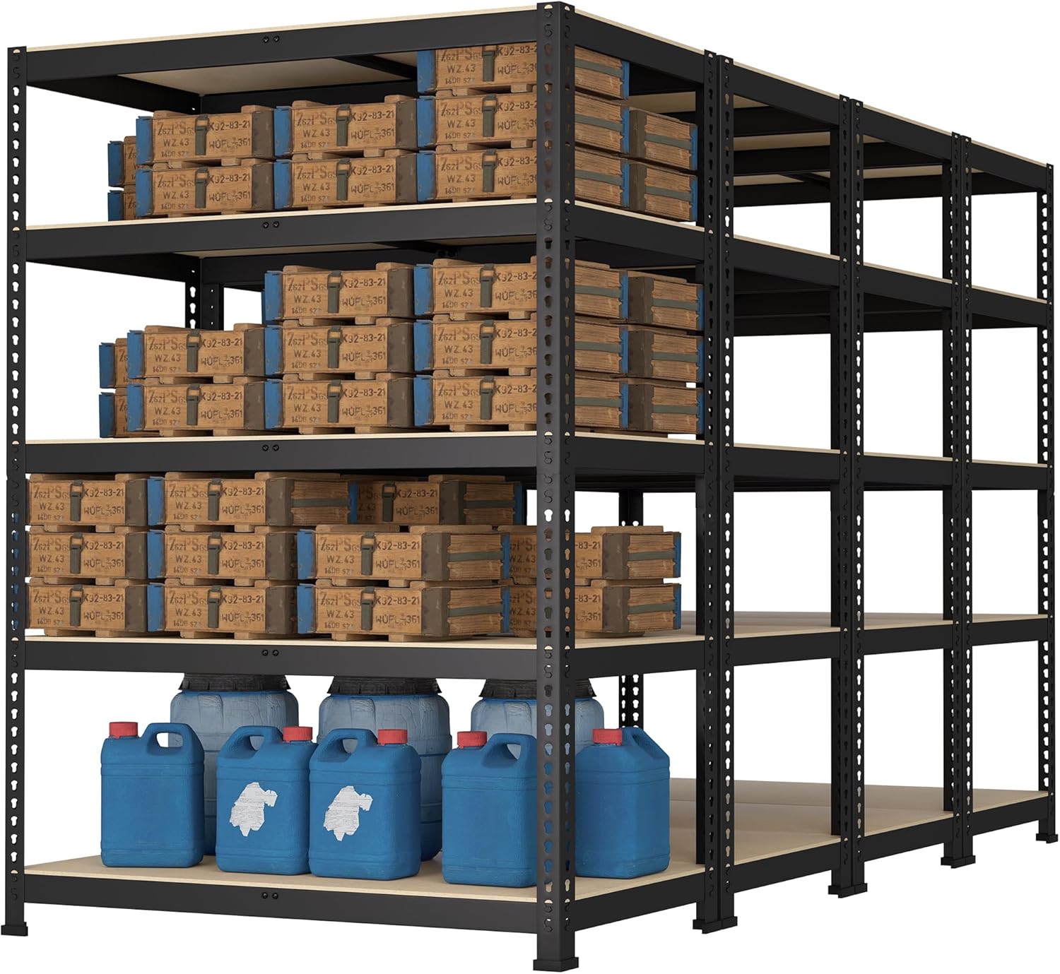 Amazon.com: Prilinex Heavy Duty Storage Shelves - 4 Packs 5-Tier 35.5 ...