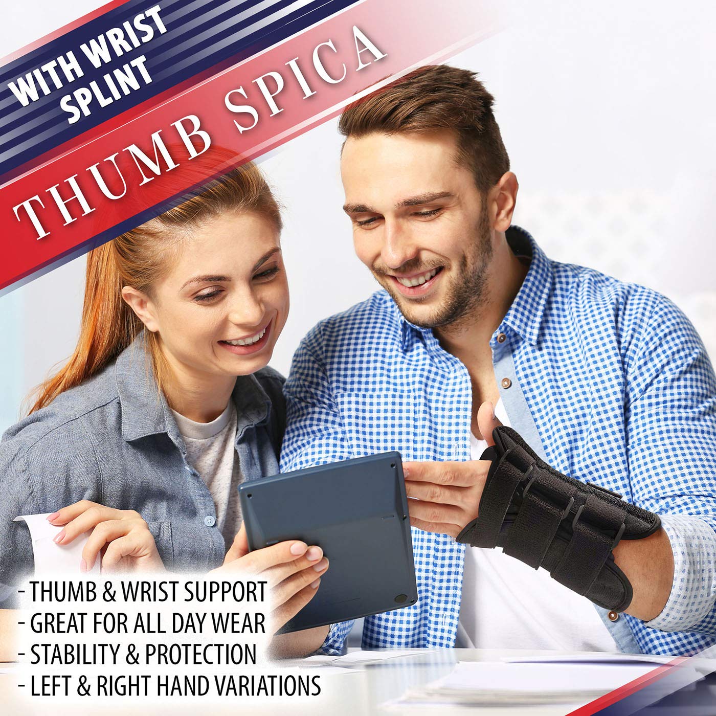 Thumb Spica Splint & Wrist Brace – Both a Wrist Splint and Thumb Splint ...