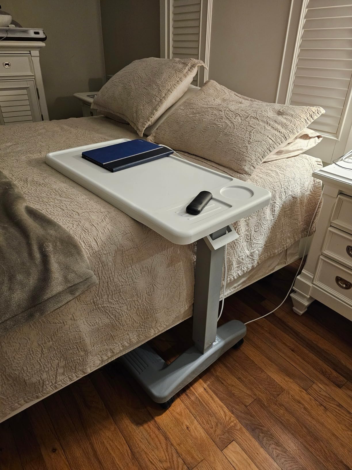 Hospital Bed Table With Drawer Tables Overbed | Spec Furniture