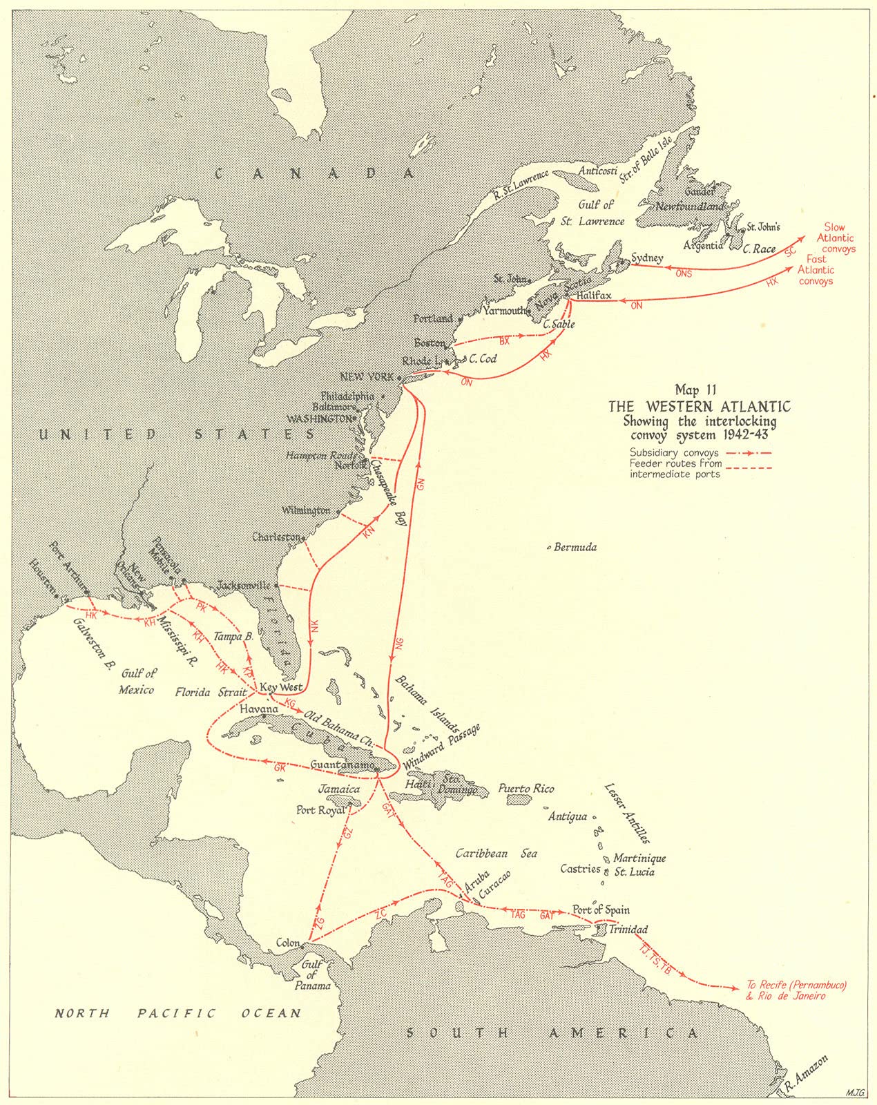 Western Atlantic Map