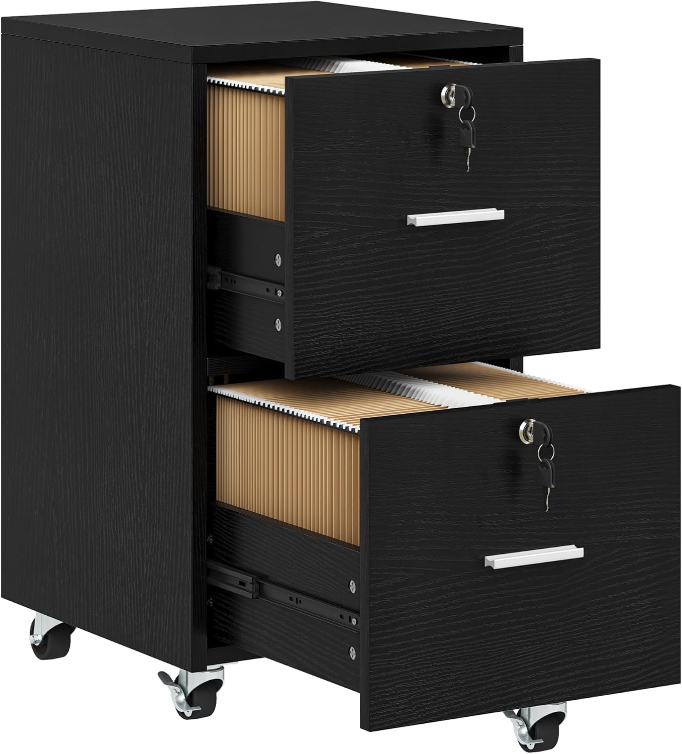 YITAHOME Filing Cabinet 2-Drawer, Mobile File Cabinet for Home Office ...