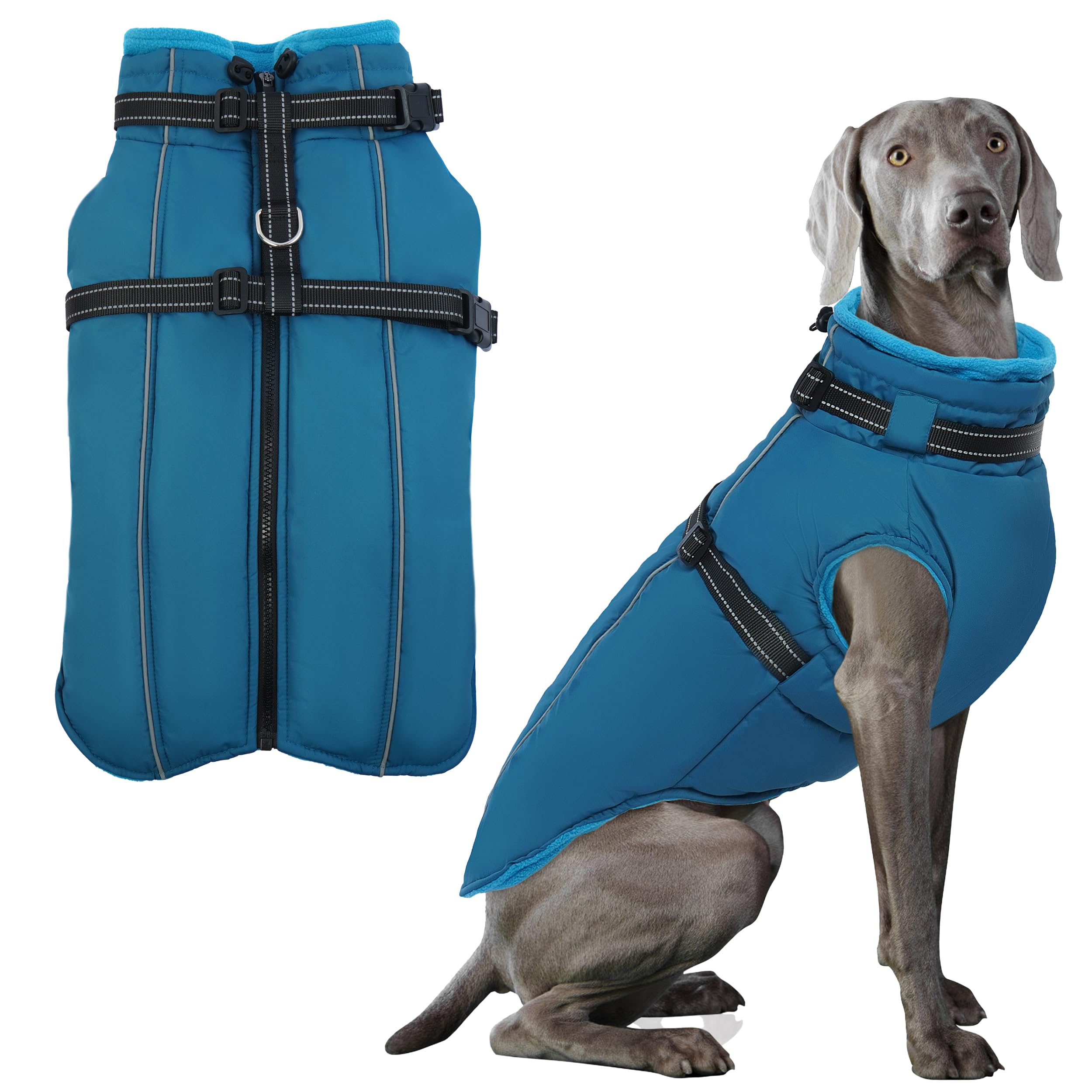 Amazon.com : PUMYPOREITY Dog Coats for Large Dogs, Warm Dog Coat with ...