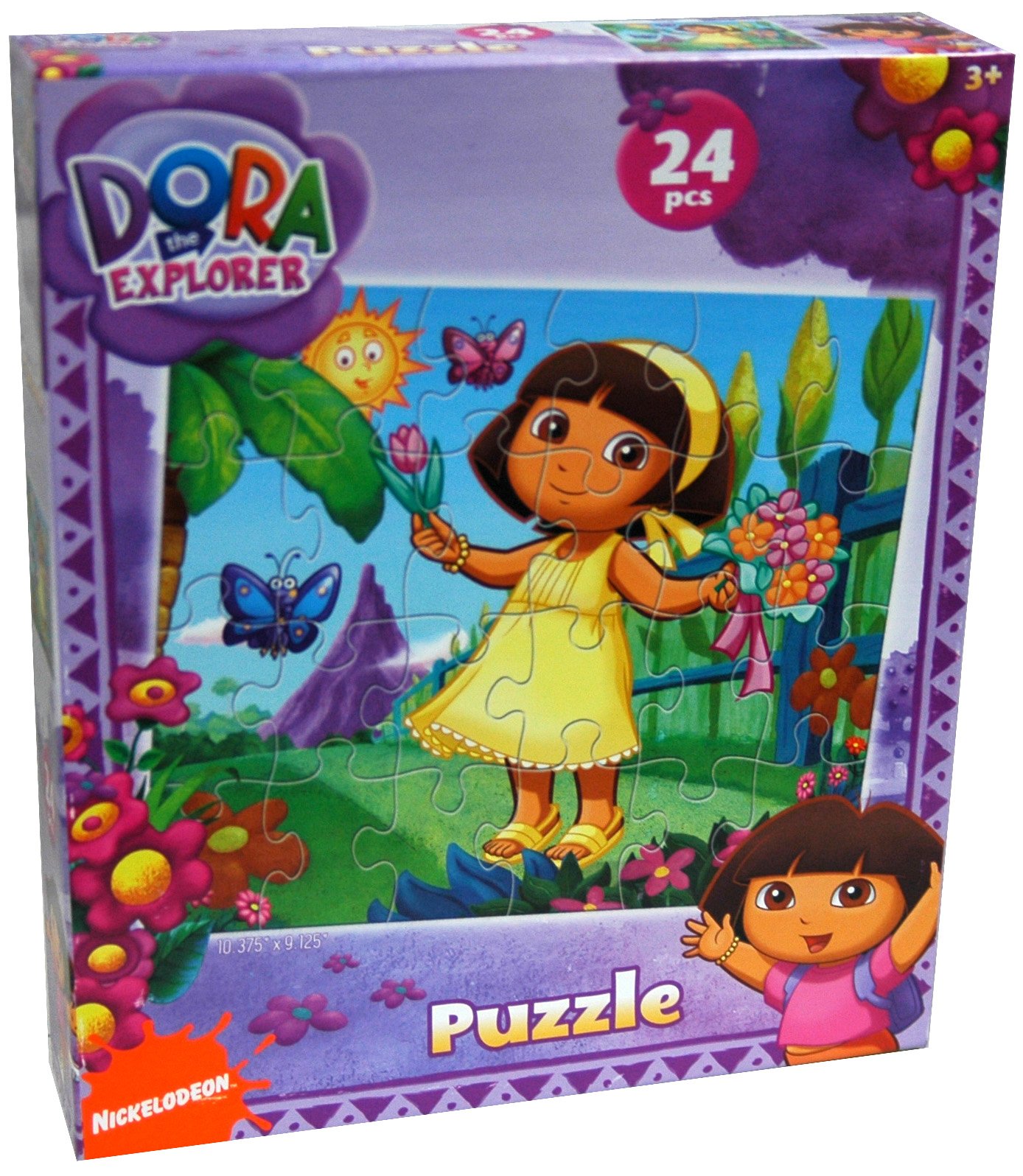 Buy Dora the Explorer 24-Piece Jigsaw Puzzle, Dora with Flowers Online ...