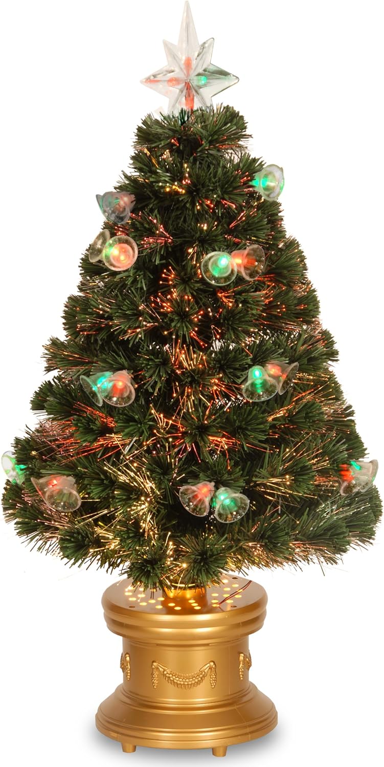 Amazon.com: National Tree 36 Inch Fiber Optic Fireworks Tree with ...