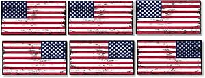 Amazon.com - US Flag American Flag Distress Decal Bumper Sticker ...