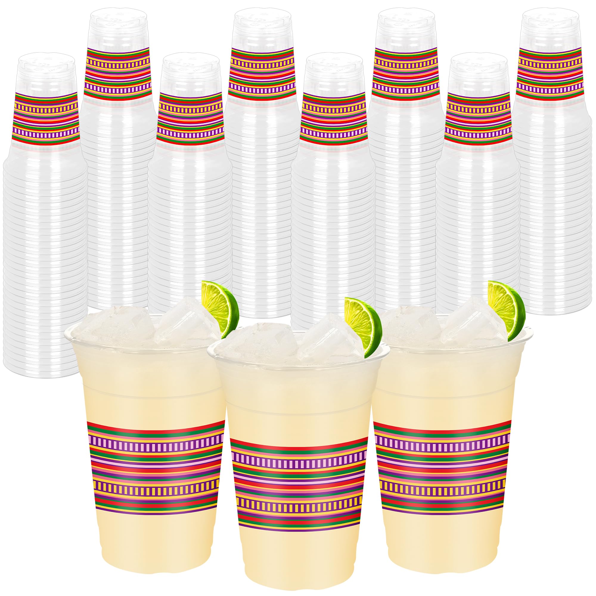 Snapklik.com : 100 PCS Cinco De Mayo Cups, 14 OZ Mexican Plastic Cups ...