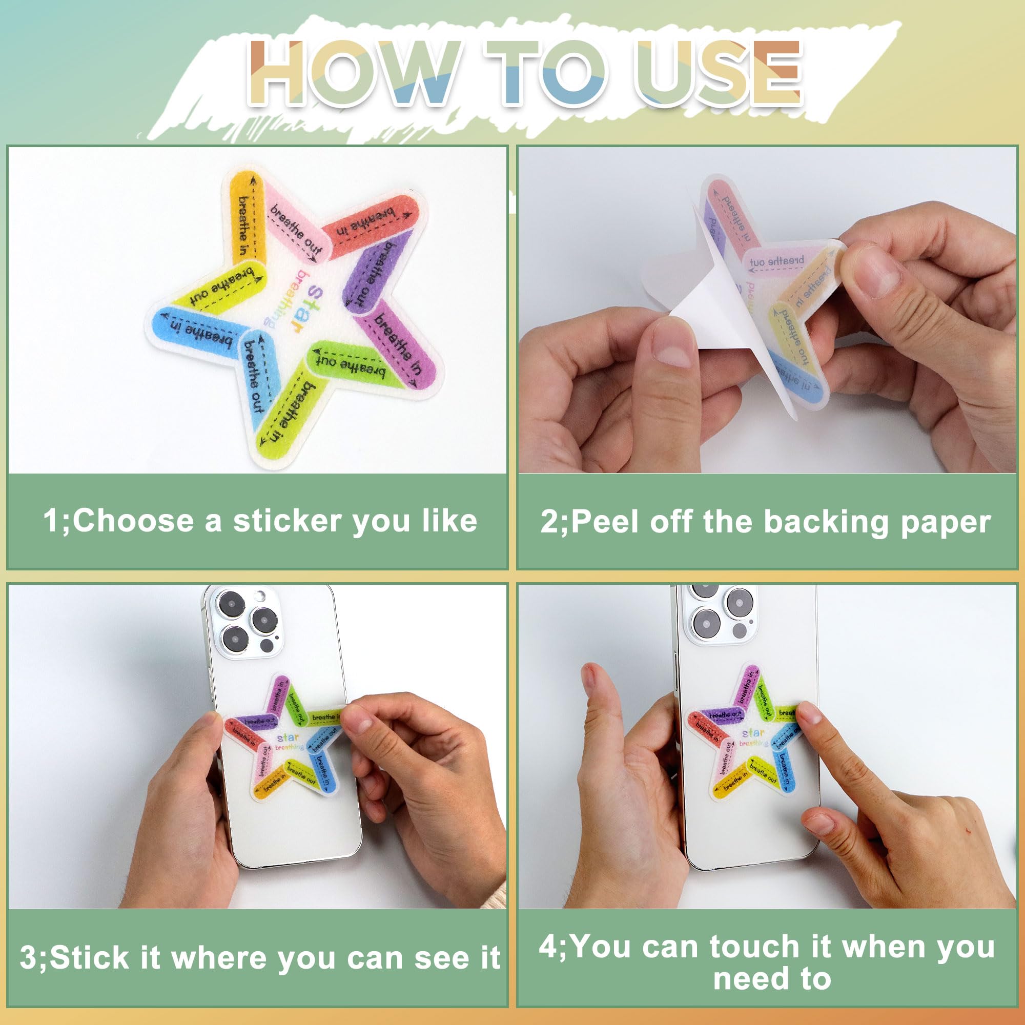 Snapklik.com : 45Pcs Calm Stickers For Anxiety Sensory Stickers ...