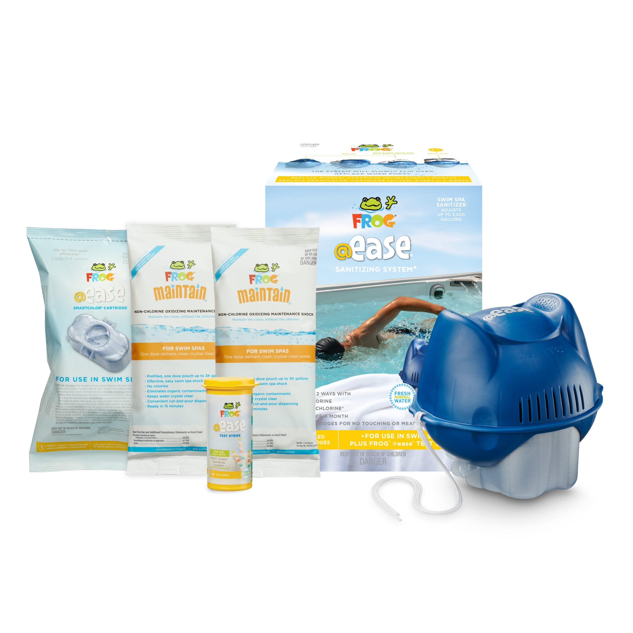 Amazon.com : FROG @Ease Sanitizing System for Swim Spas, The Only ...