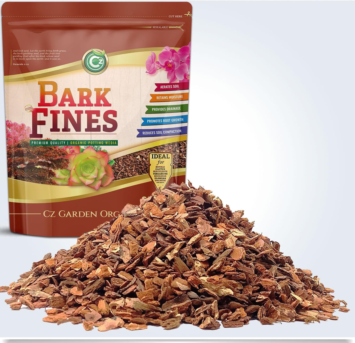 Amazon.com : Timberline Pine Bark Nuggets, 2CF : Patio, Lawn & Garden