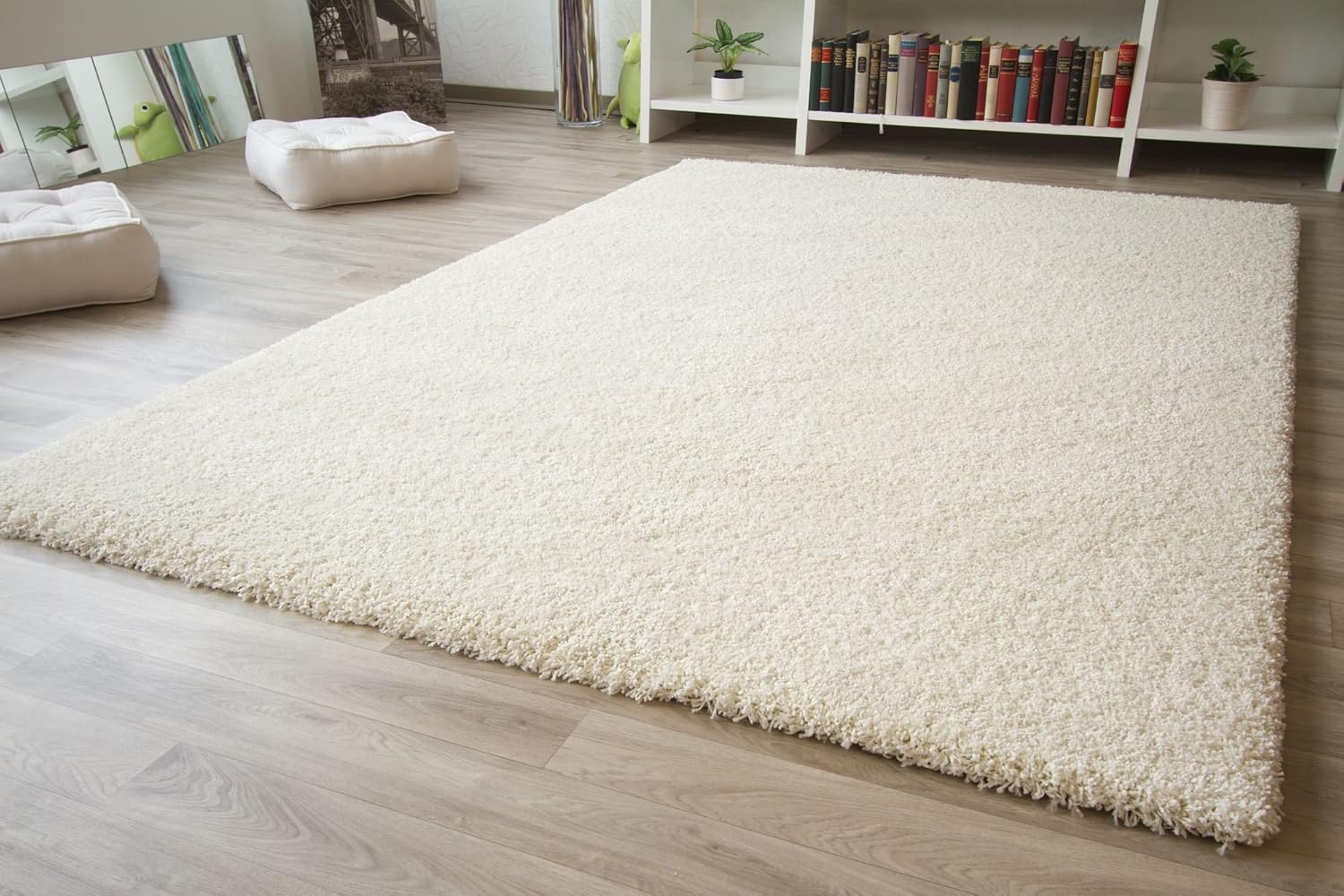 Steffensmeier Chamonix Shaggy Deep-Pile Rug 200 x 250 cm Cream : Amazon ...