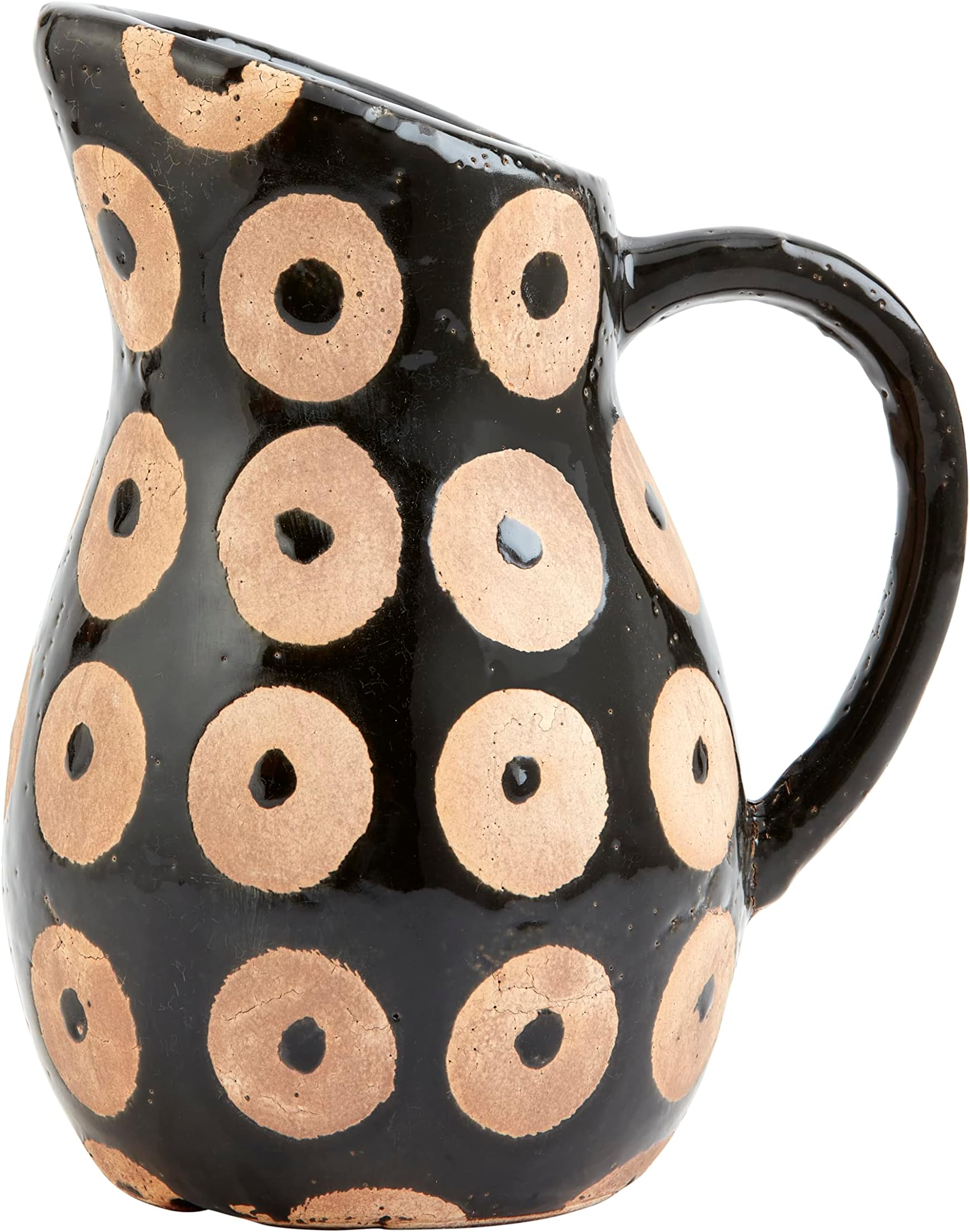 Amazon.com: Mud Pie Black Dot Pitcher : Home & Kitchen