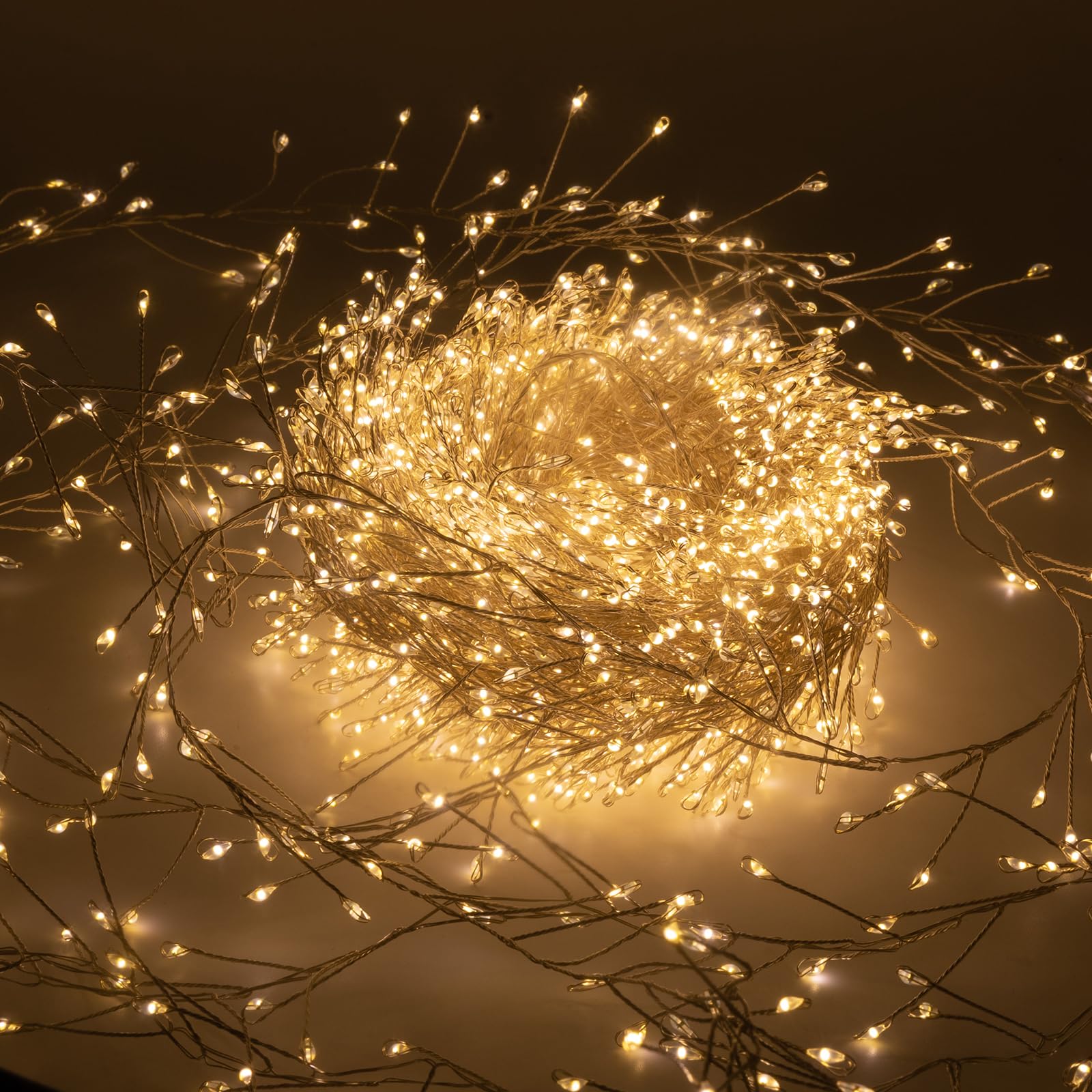 Luccika Cluster Catena Luminosa Natalizia, Luci Micro LED a Grappolo, 8 ...