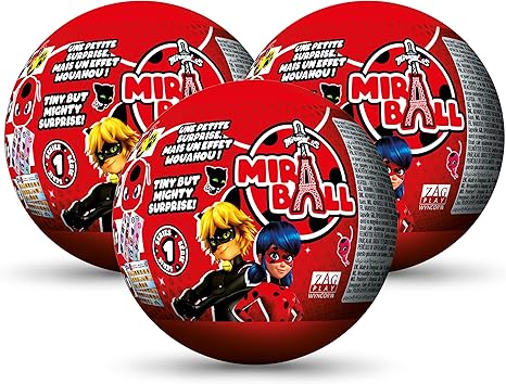 Amazon.com: Miraculous Ladybug, 4-1 Surprise Miraball, 3 Pack, Toys for ...
