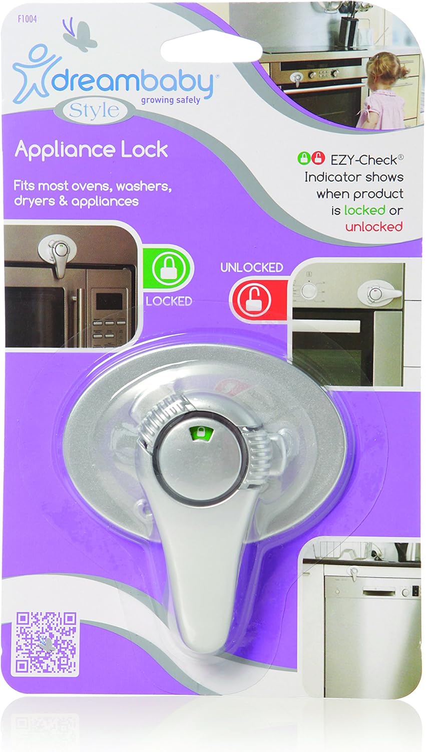 Dreambaby EZY-Check Swivel Appliance Lock – Silver – BigaMart