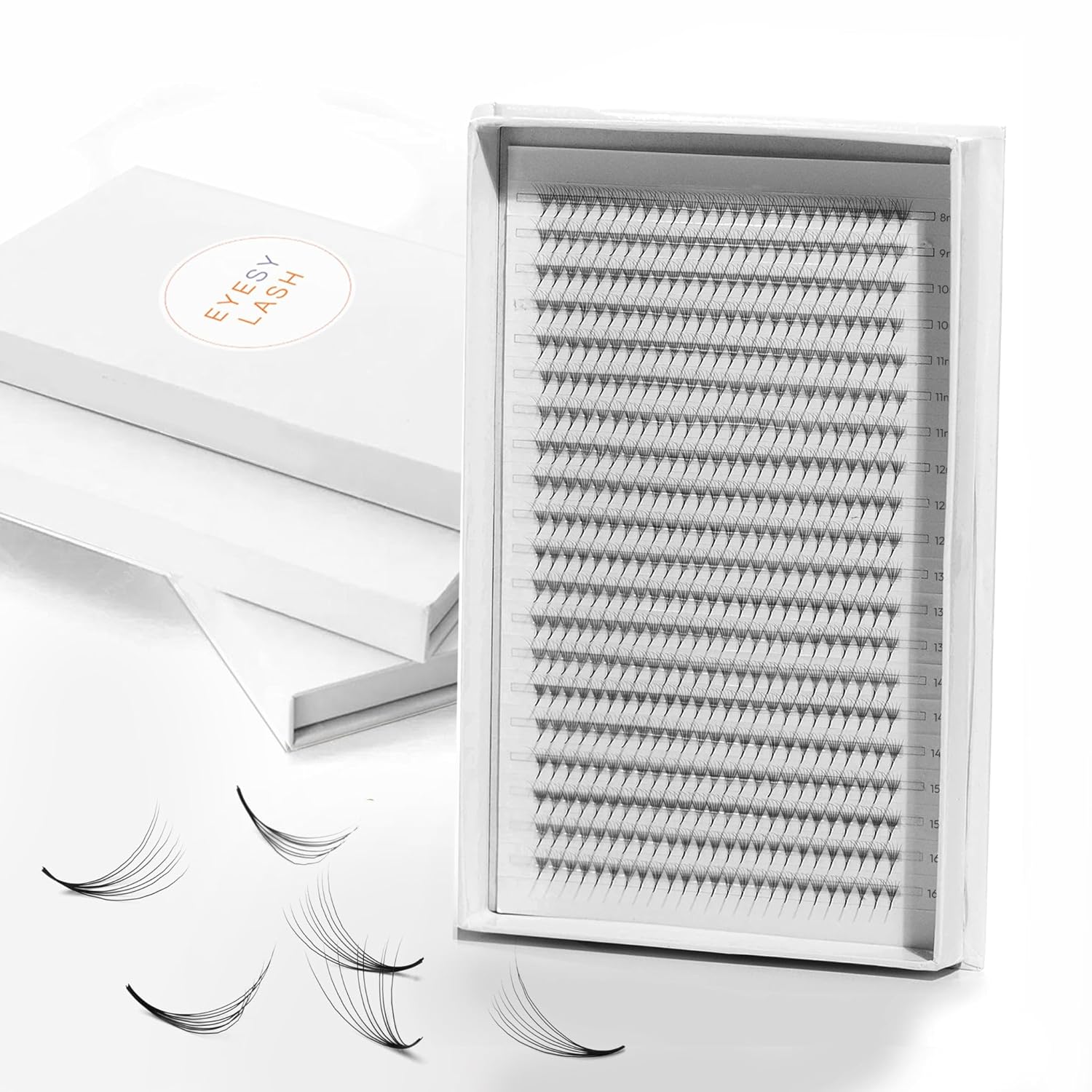 Amazon.com: Eyesy Lash Promade Fans 600 Easy Fans | 5D 0.07 Curl CC ...