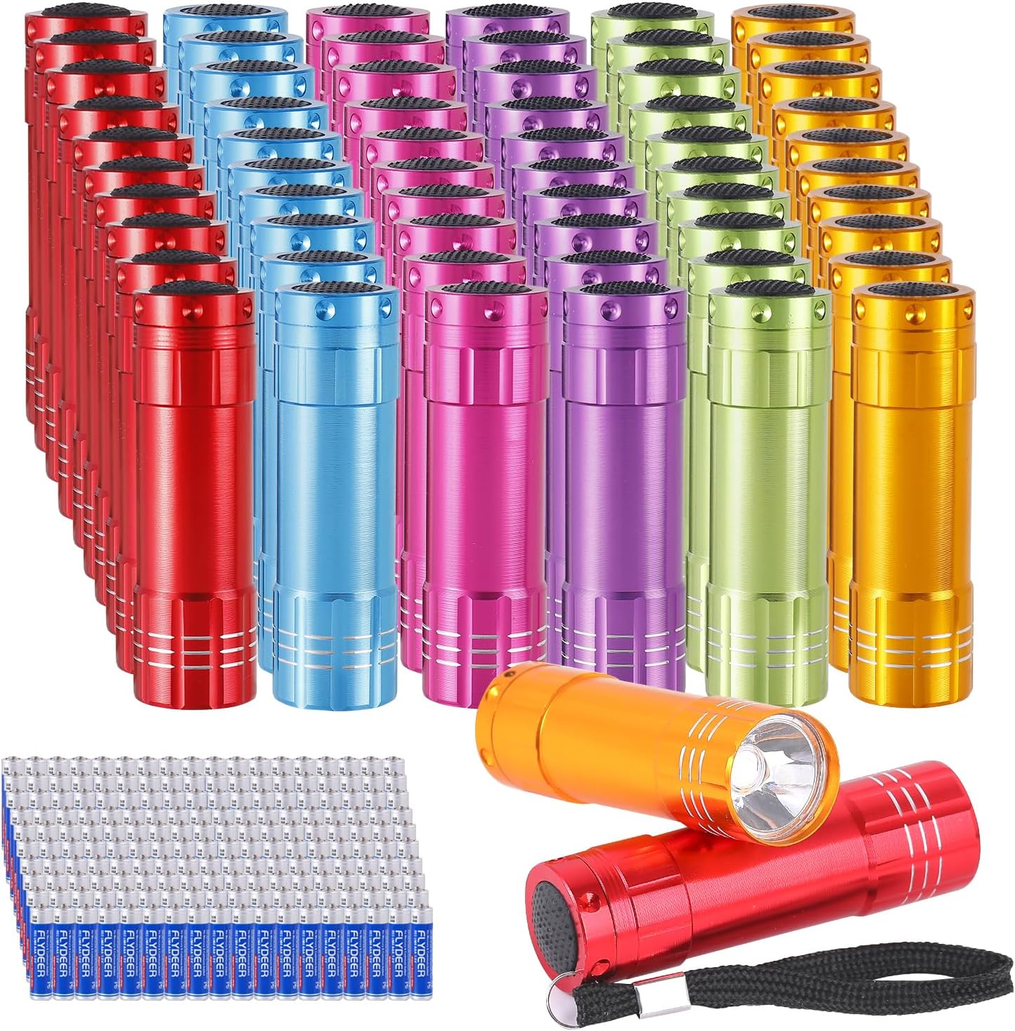 VIHOSE 32 Pcs Mini Flashlights Bulk, Bright Aluminum Handheld Flash ...