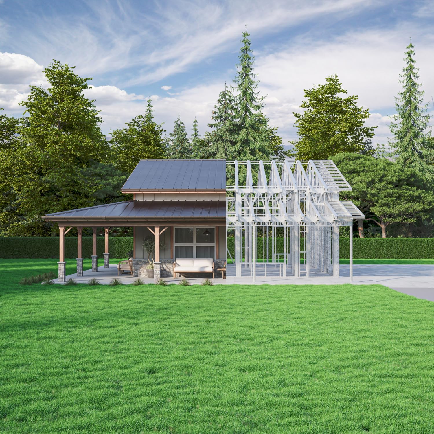 Amazon.com : FrameUpNow - The Lookout (No Garage) 2-Bedroom Modern ...