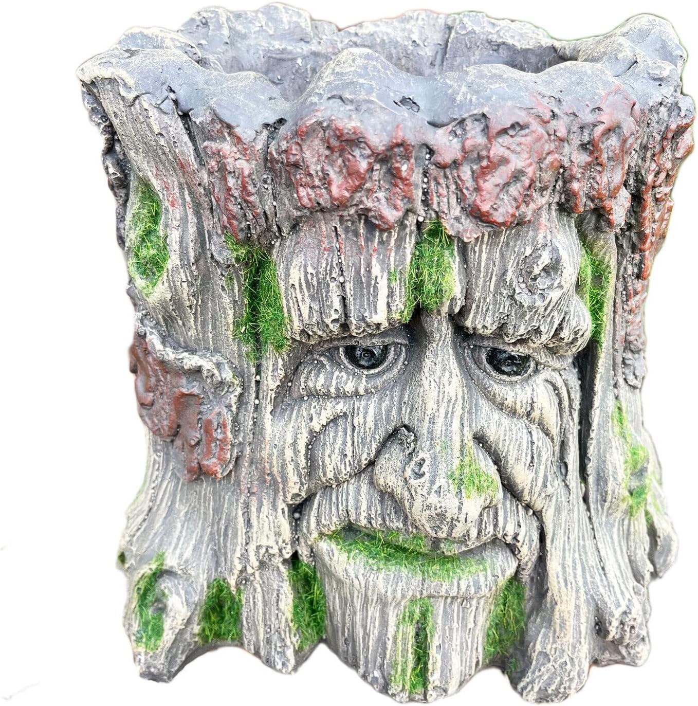 ProdBuy Limited Decorative Tree Stump Face Planter - Winking Face ...