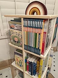 Amazon.com: Guidecraft EdQ Rotating Book Display - Birch: Spinning ...