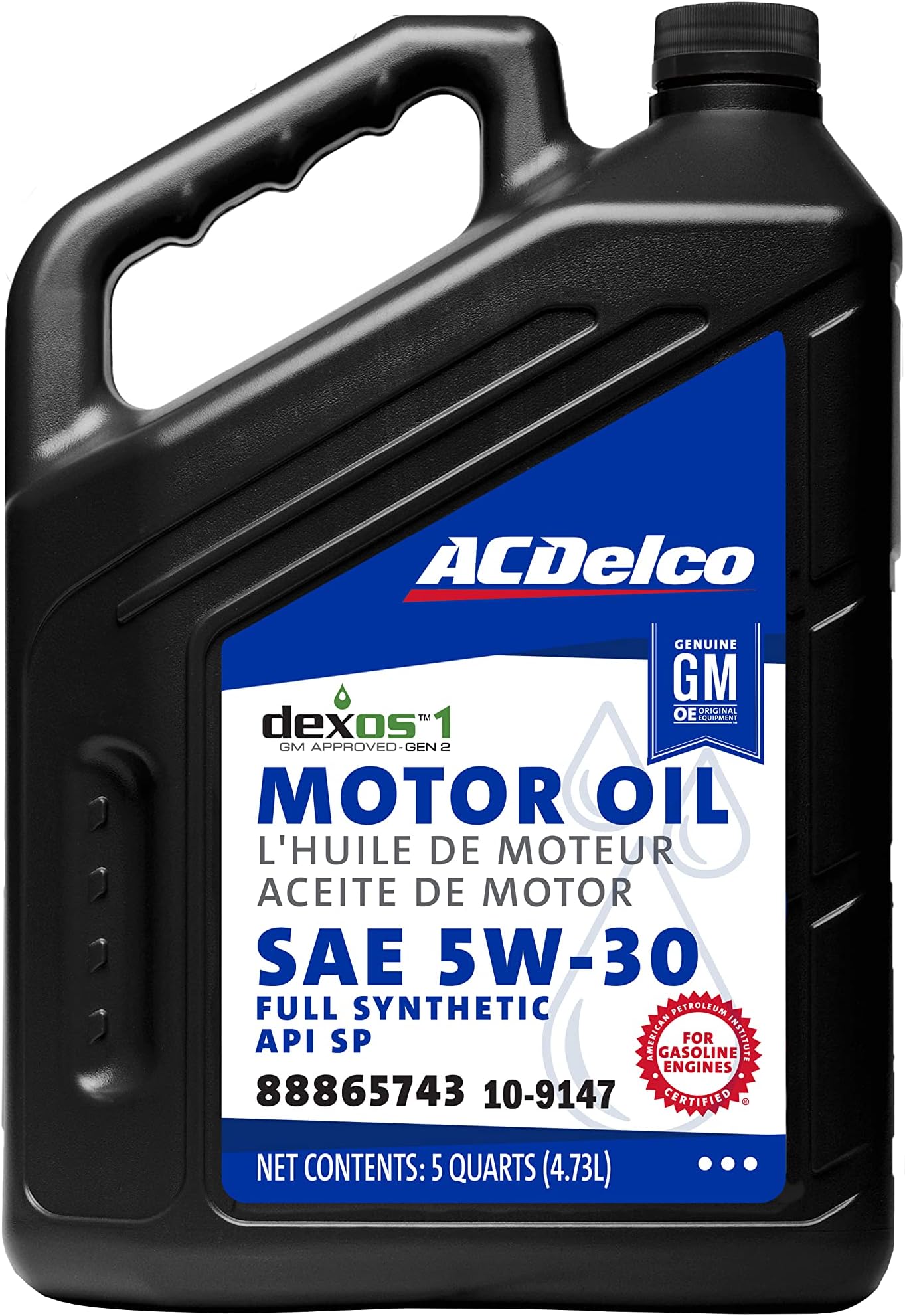 Amazon.com: ACDelco GM Original Equipment 10-9330 (19432322) dexos™1 GEN 3 Full Synthetic 5W-30 ...
