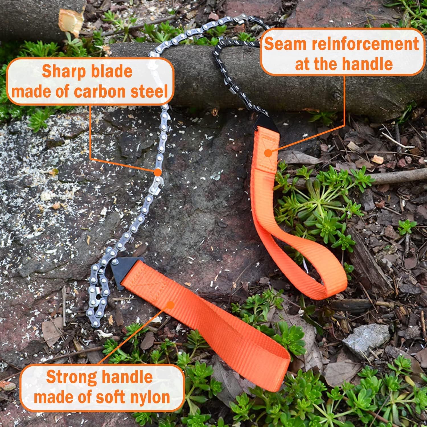 Snapklik.com : Homyall Pocket Chainsaw Folding Chain Hand Saw ...